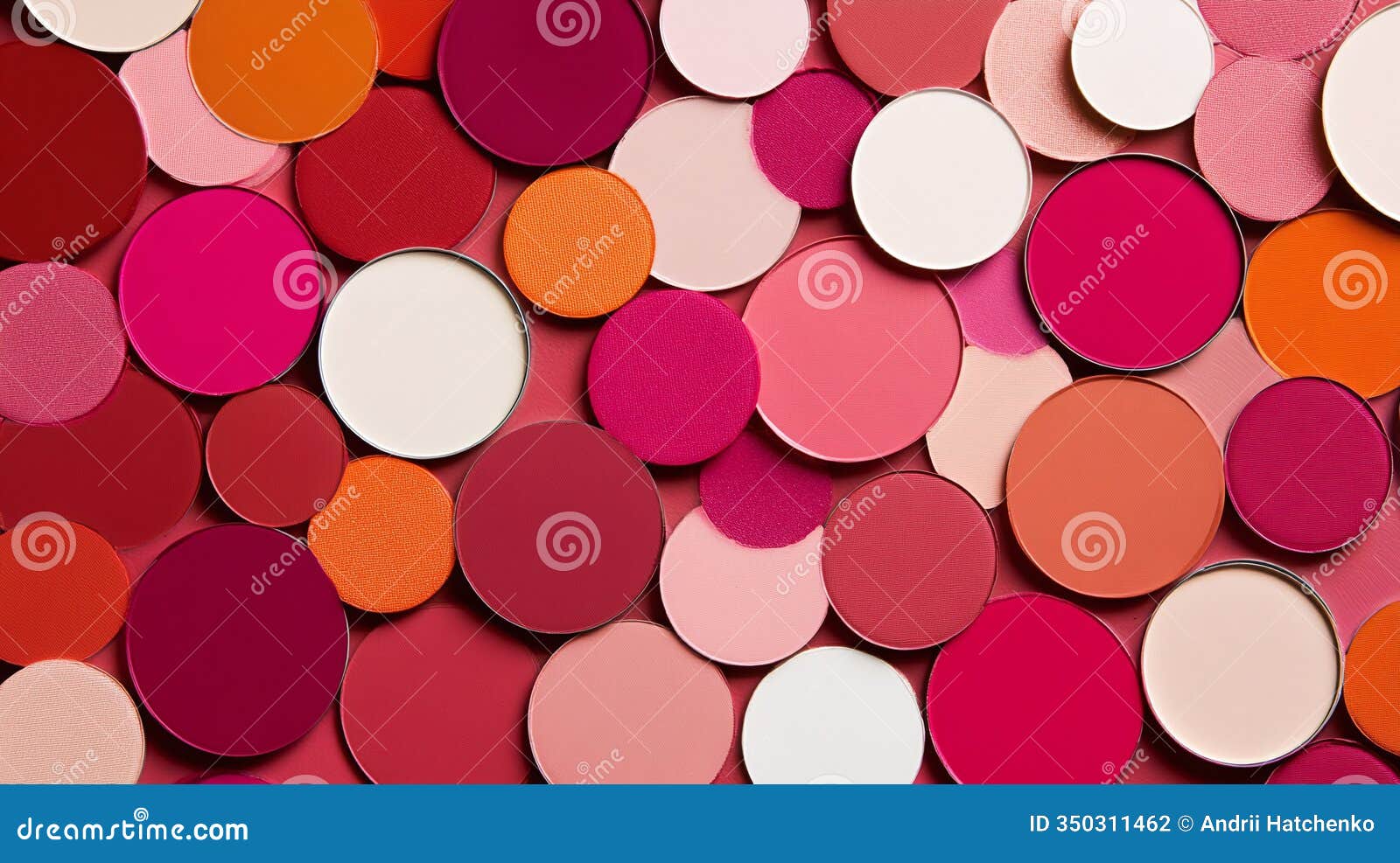 Modern Pattern Inspired by Makeup Palettes and Color Swatches Stock ...