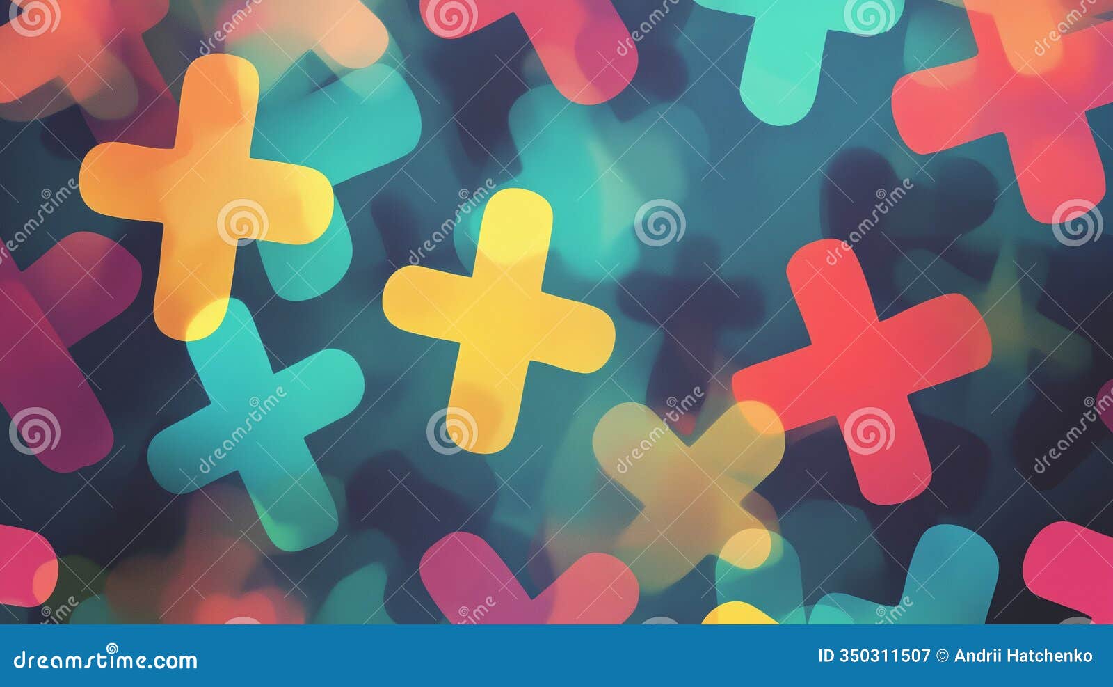 Modern Pattern Inspired by Medical Cross Symbols with Gradient Effects ...