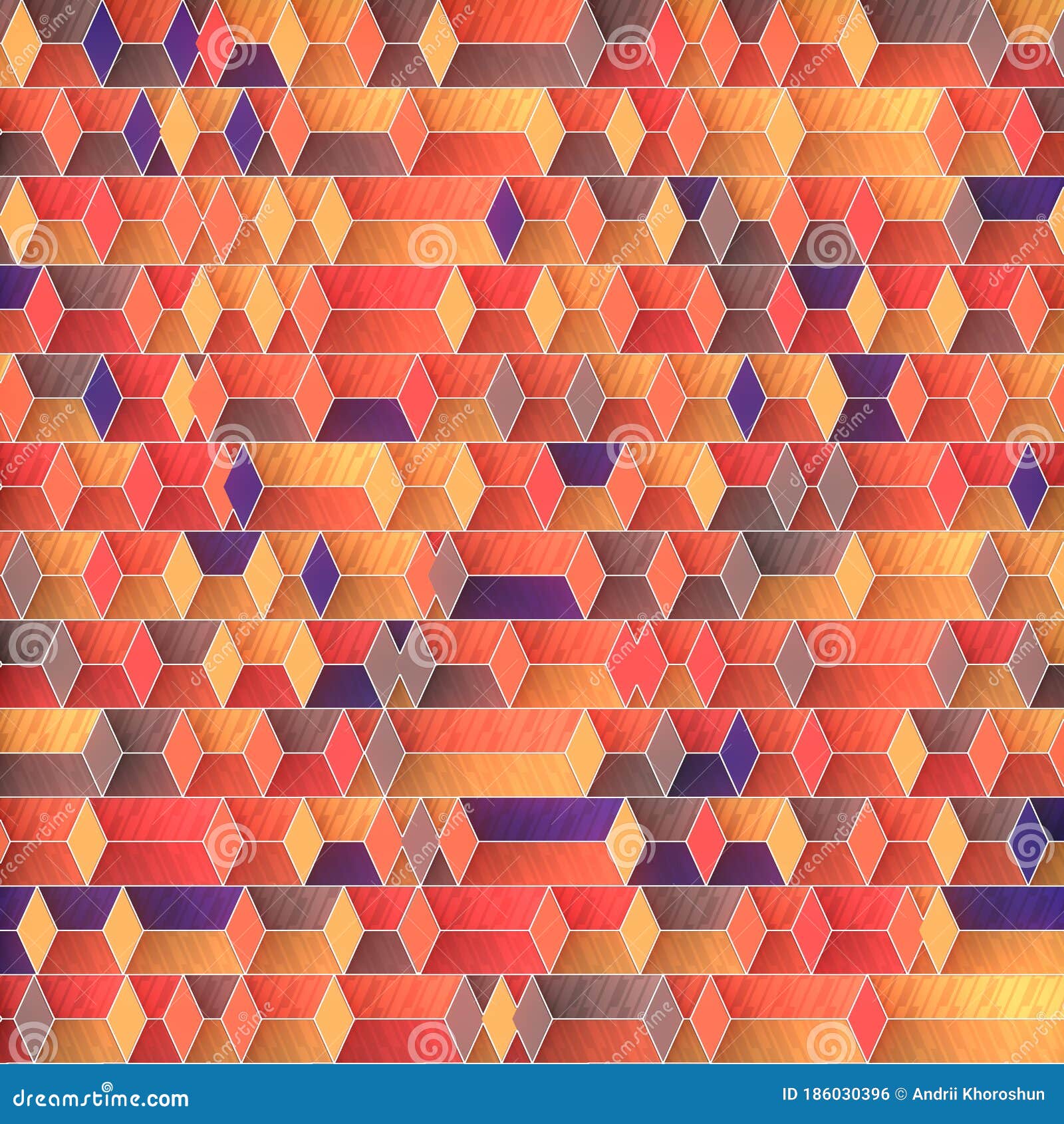 Modern Pattern of Multi Colored Rectangles. Geometric 3d Rendering ...