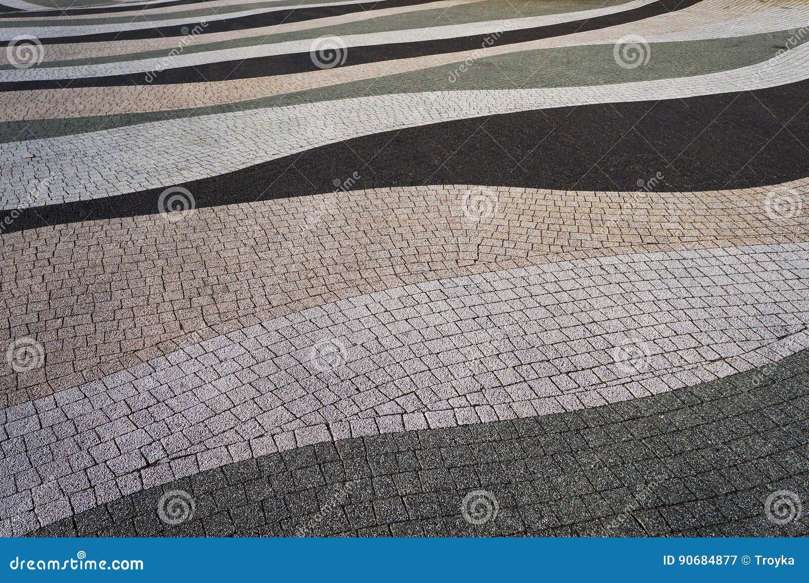 Modern pavement. stock image. Image of road, cube, architectural - 90684877