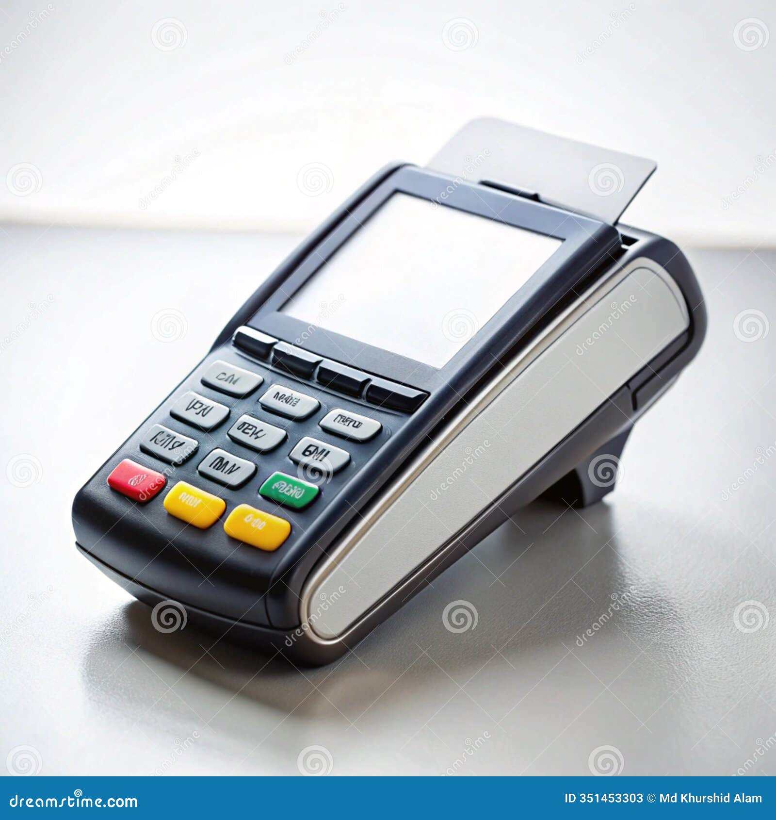 Modern Payment Terminal Mockup Background Featuring Compact Design ...