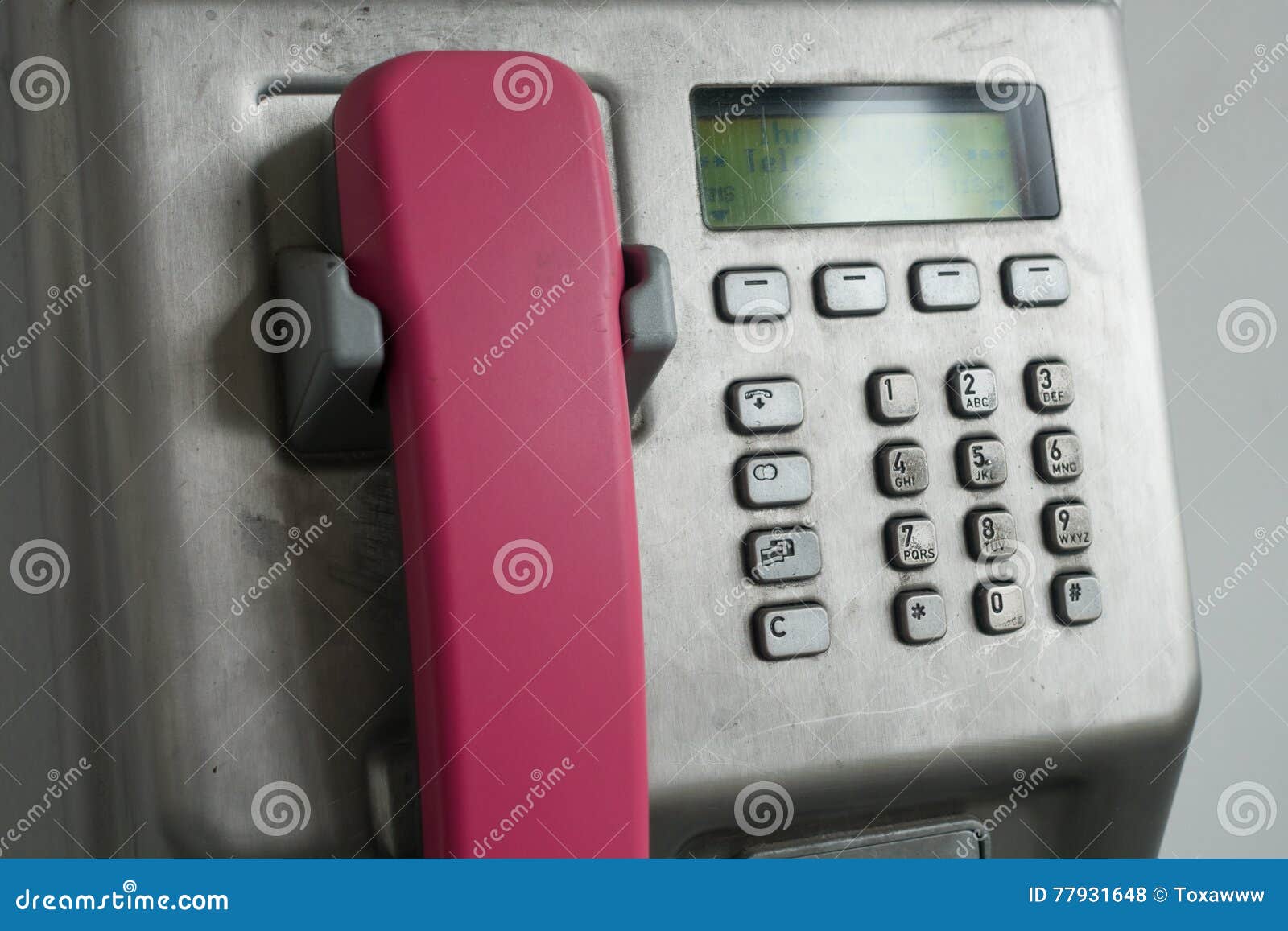 Modern Payphone on the City Street Stock Photo - Image of technology ...