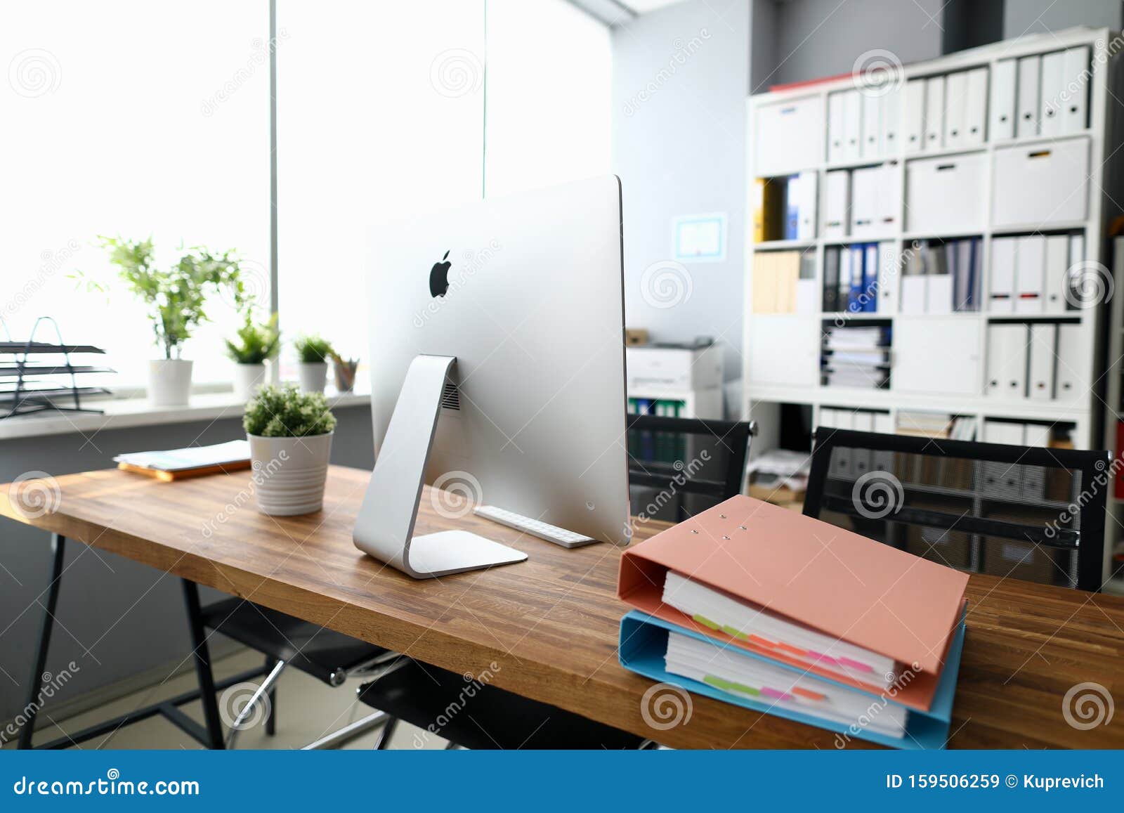 Modern Pc Apple Imac in Office Table Editorial Stock Image - Image of ...