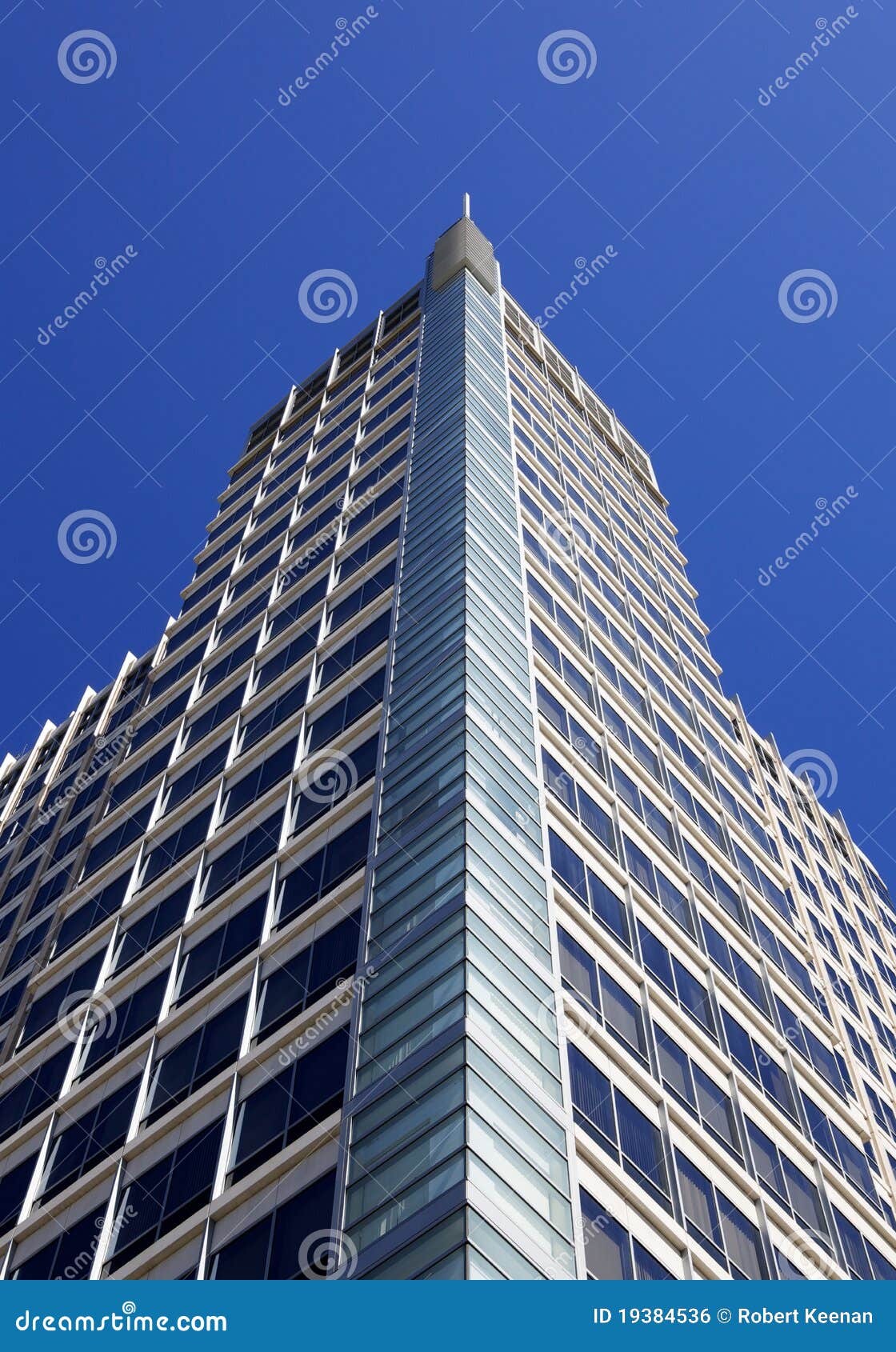 Modern Peaked Corner Skyscraper Vertical Stock Photo - Image of modern ...