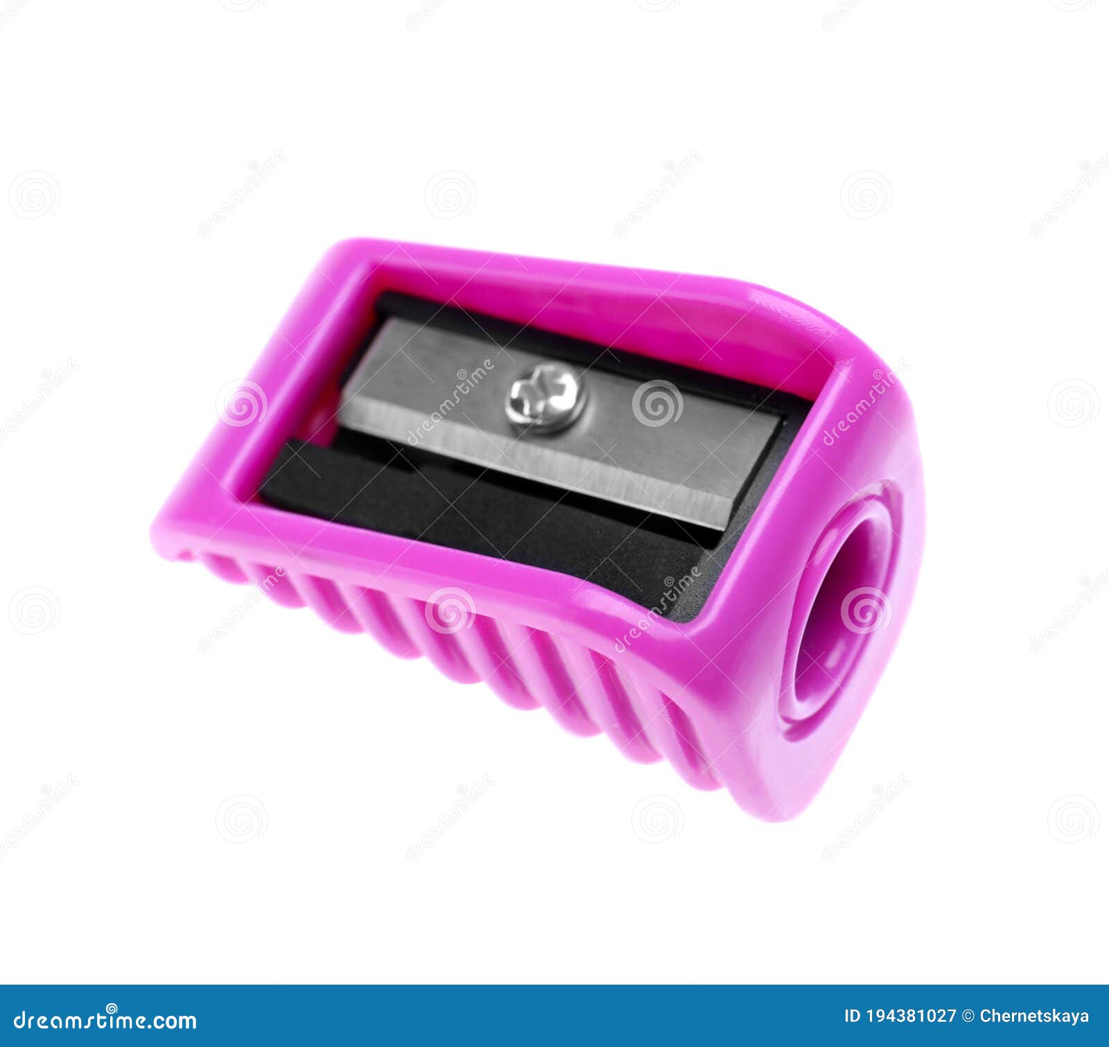 Modern Pencil Sharpener Isolated. School Stationery Stock Image - Image ...