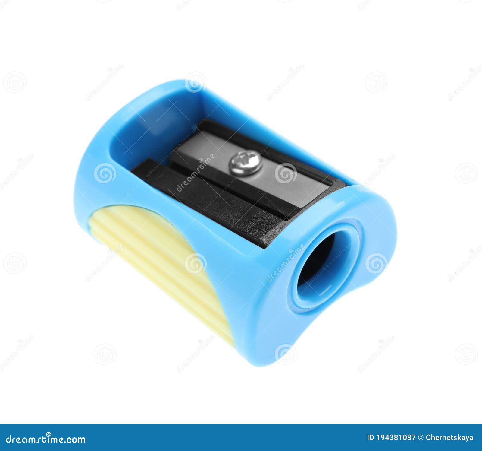Modern Pencil Sharpener Isolated. School Stationery Stock Image - Image ...