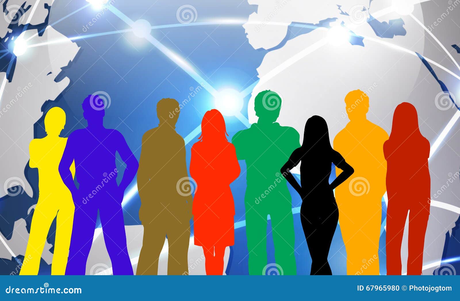 Modern people stock illustration. Illustration of data - 67965980