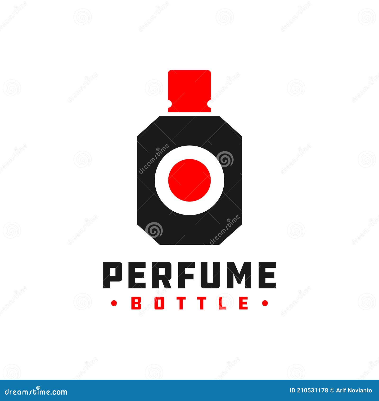 Modern perfume bottle logo stock vector. Illustration of flat - 210531178
