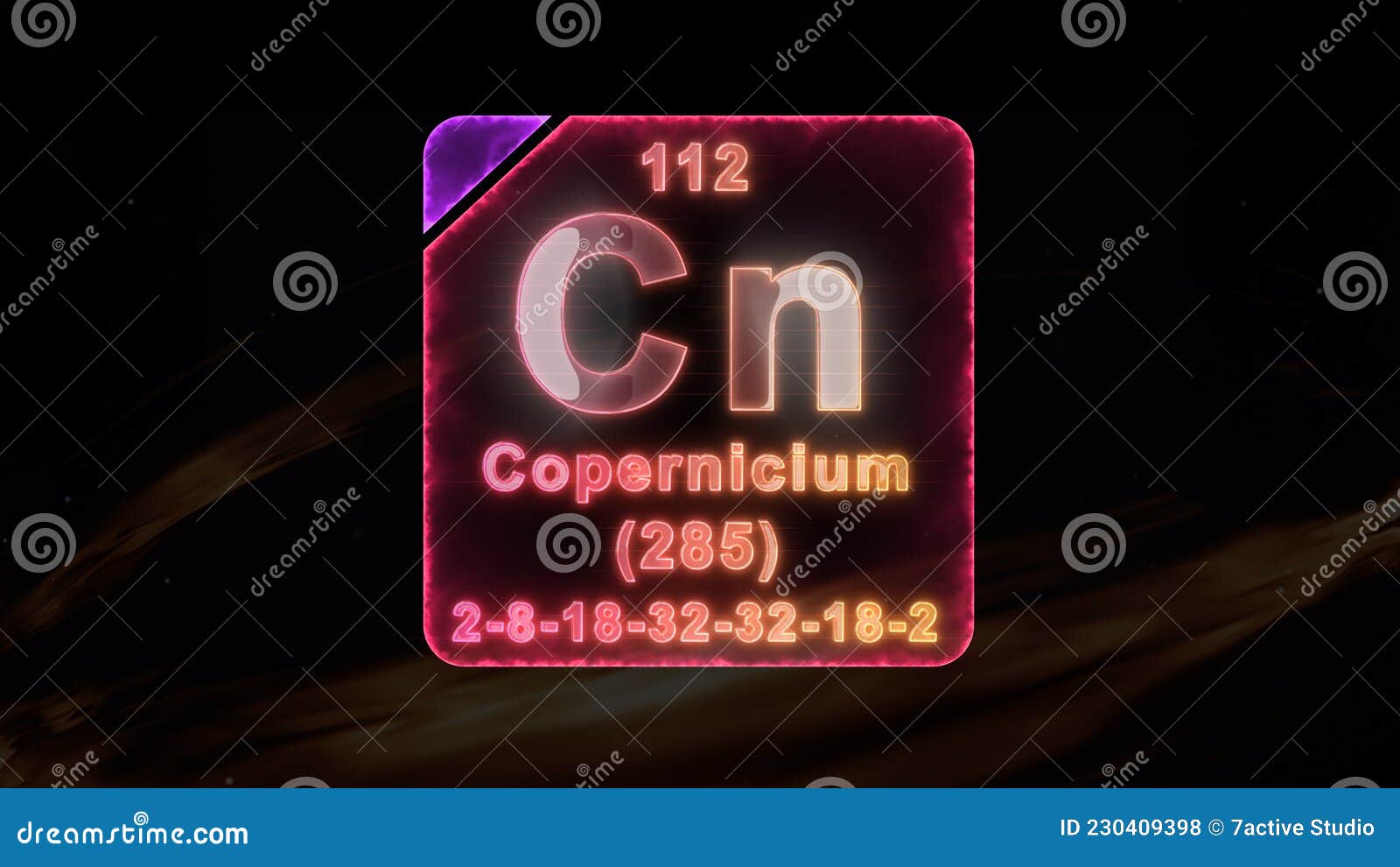 Modern Periodic Table Element Copernicium Stock Illustration ...