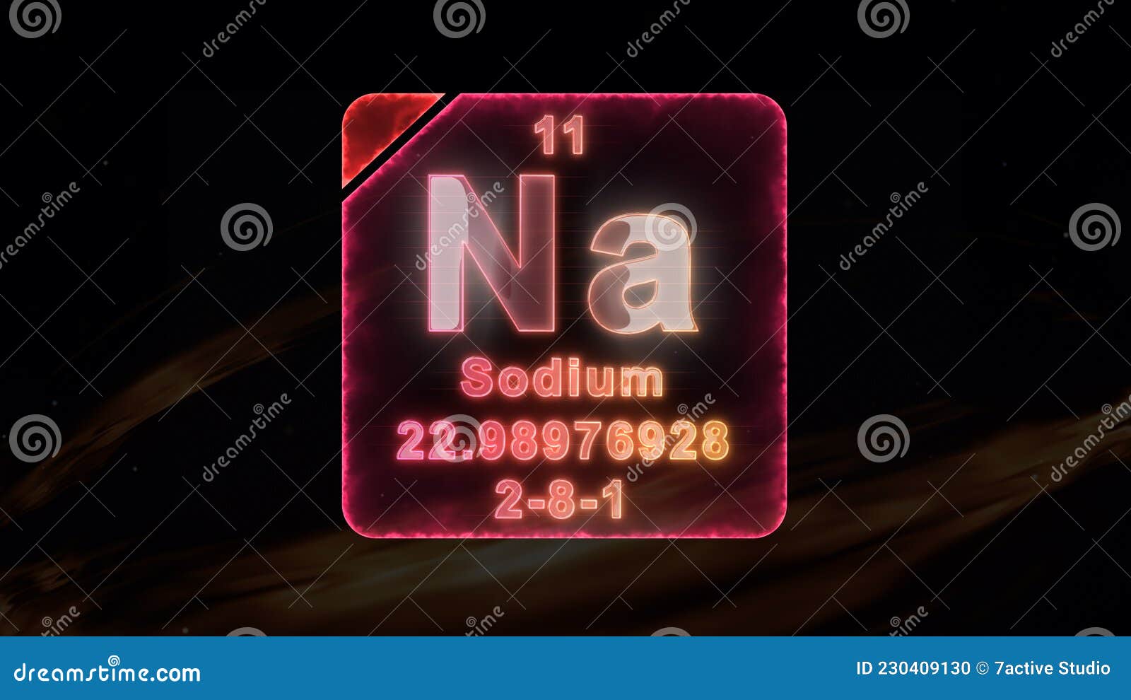Modern Periodic Table Element Sodium Stock Illustration - Illustration ...