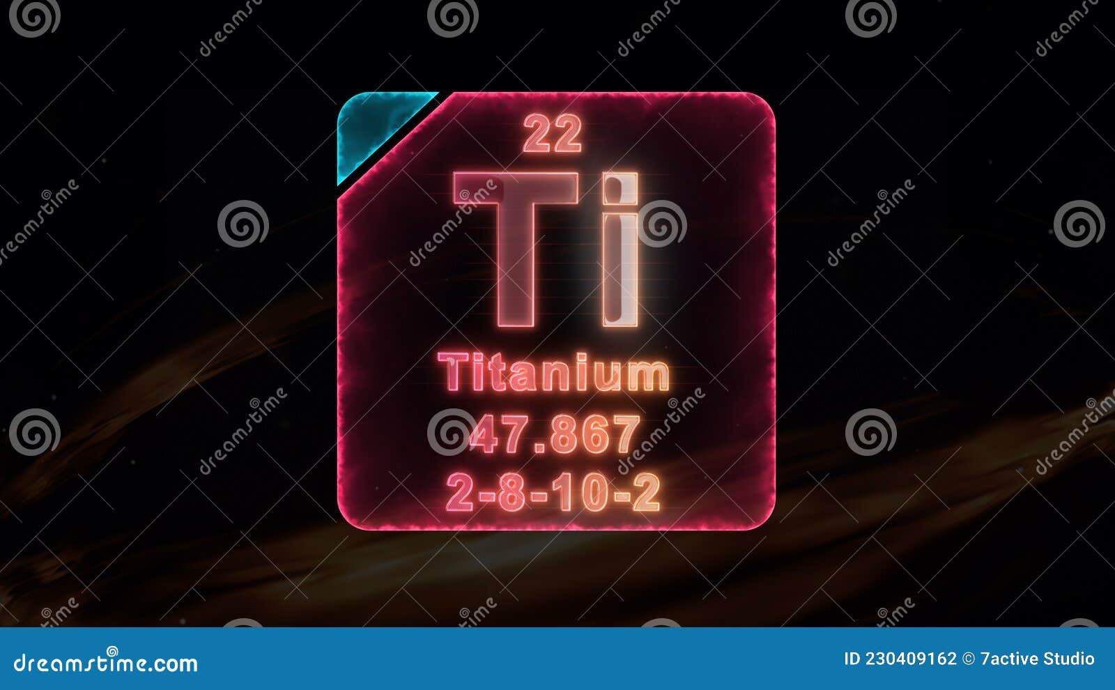 Modern Periodic Table Element Titanium Stock Illustration ...