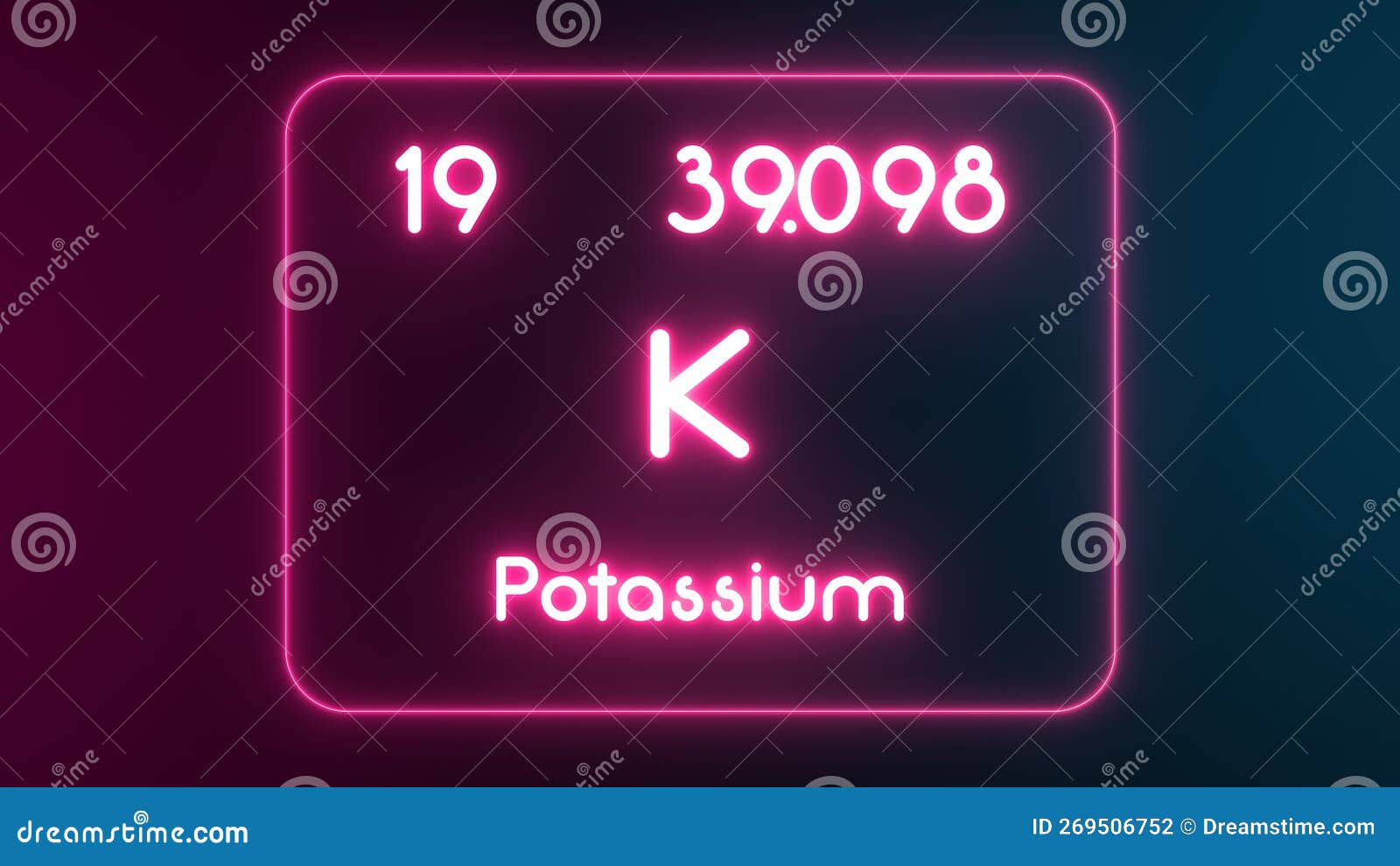 Potassium Element, Alkali Metal With Symbol K From Kalium, On Periodic ...