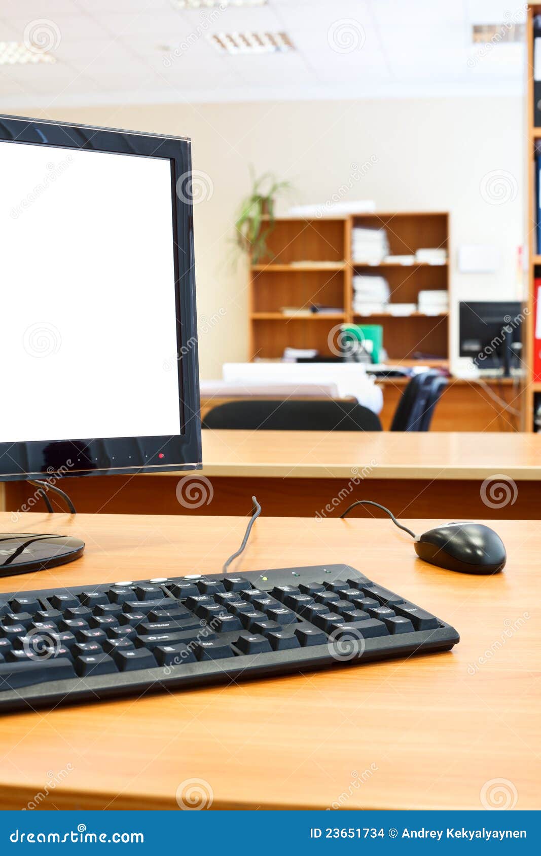 Modern Personal Computer on Desk Stock Photo - Image of desktop, comp ...