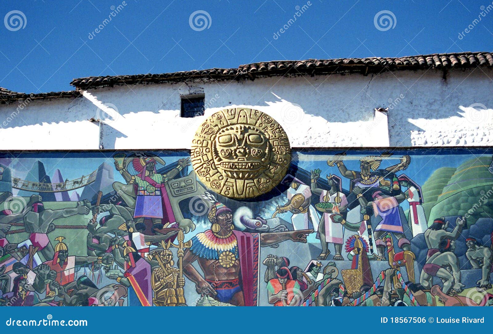 Modern Peruvian art editorial photo. Image of mask, fight - 18567506