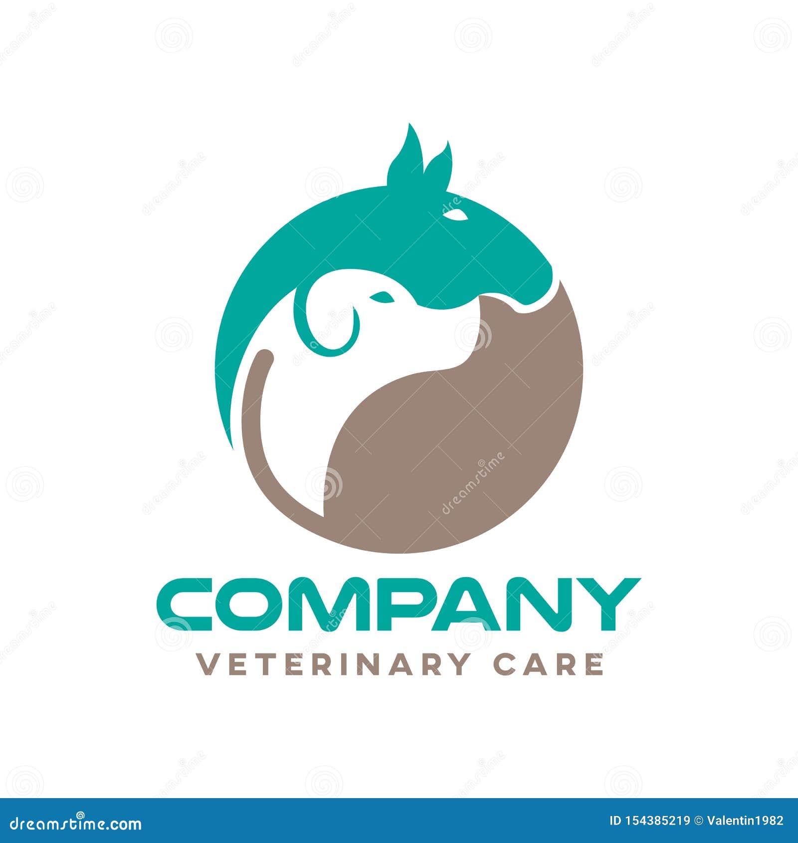 Veterinary Logo. Illustration For Pet Shop. Drawing With Pets. Stylized ...