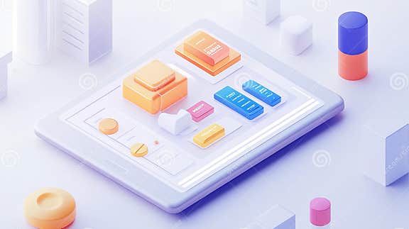 A Modern Pharmacy Interface on a Tablet Showing Convenient Delivery ...