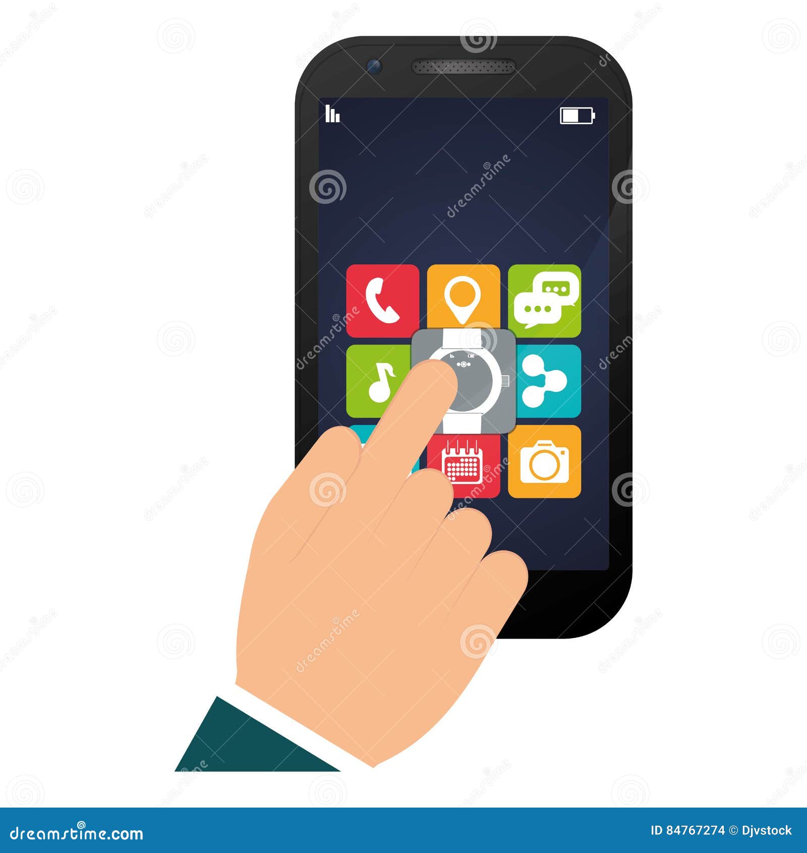 Modern phone icon image stock illustration. Illustration of internet ...