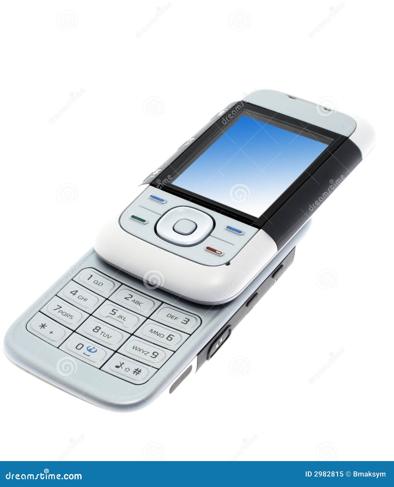 Modern phone isolated stock image. Image of reflection - 2982815