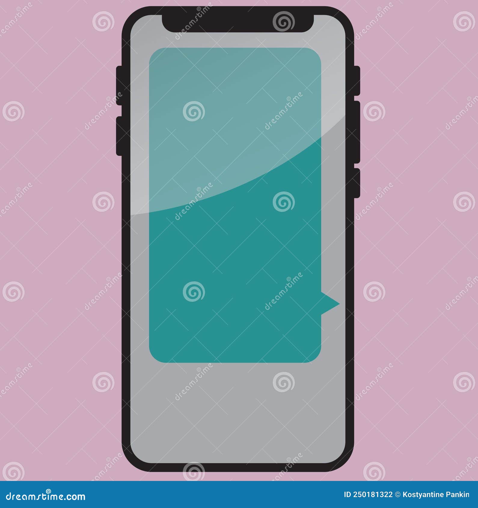 Modern phone sms message stock vector. Illustration of modern - 250181322