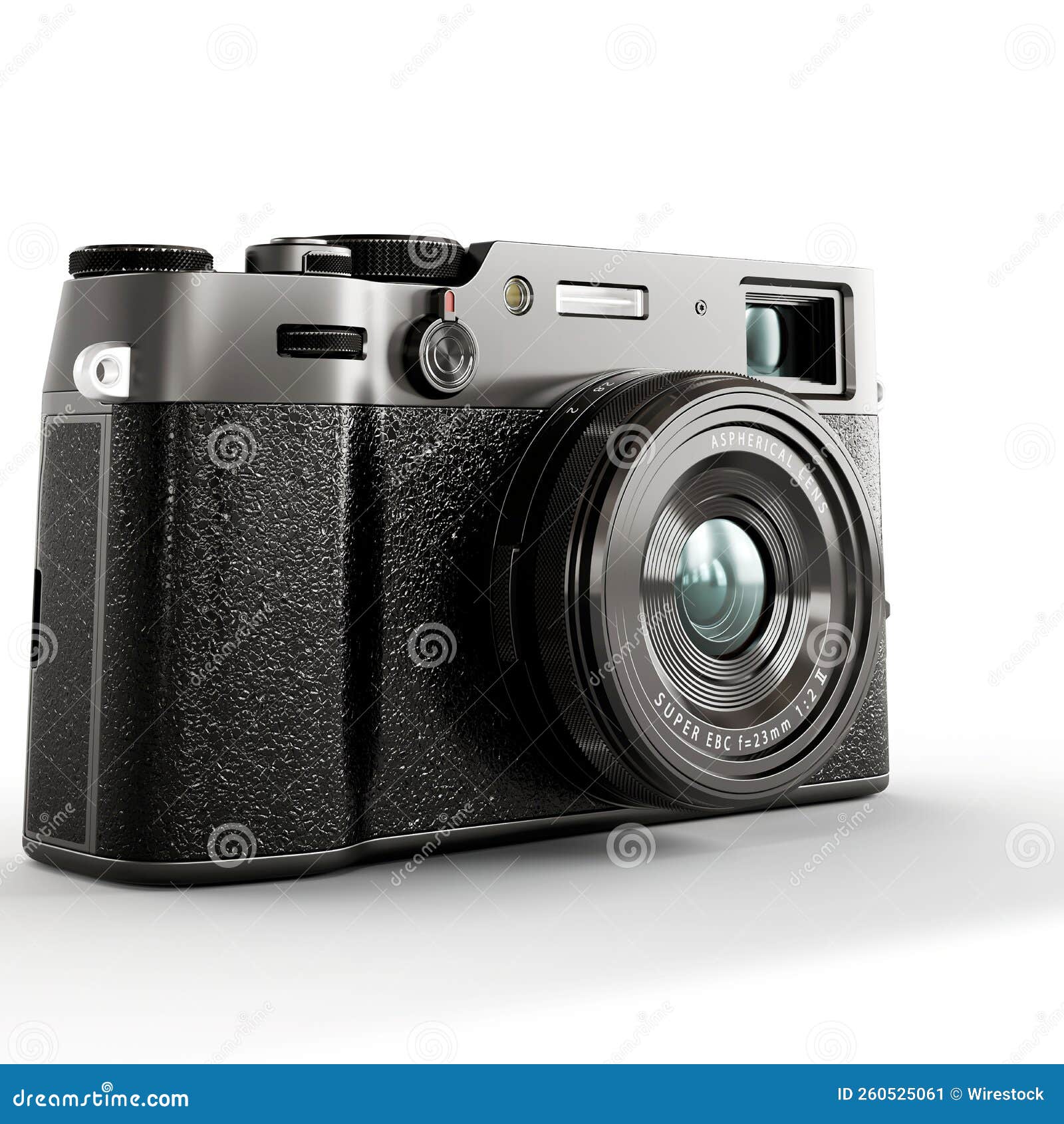 Modern Photo Camera Isolated on White Stock Image - Image of white ...