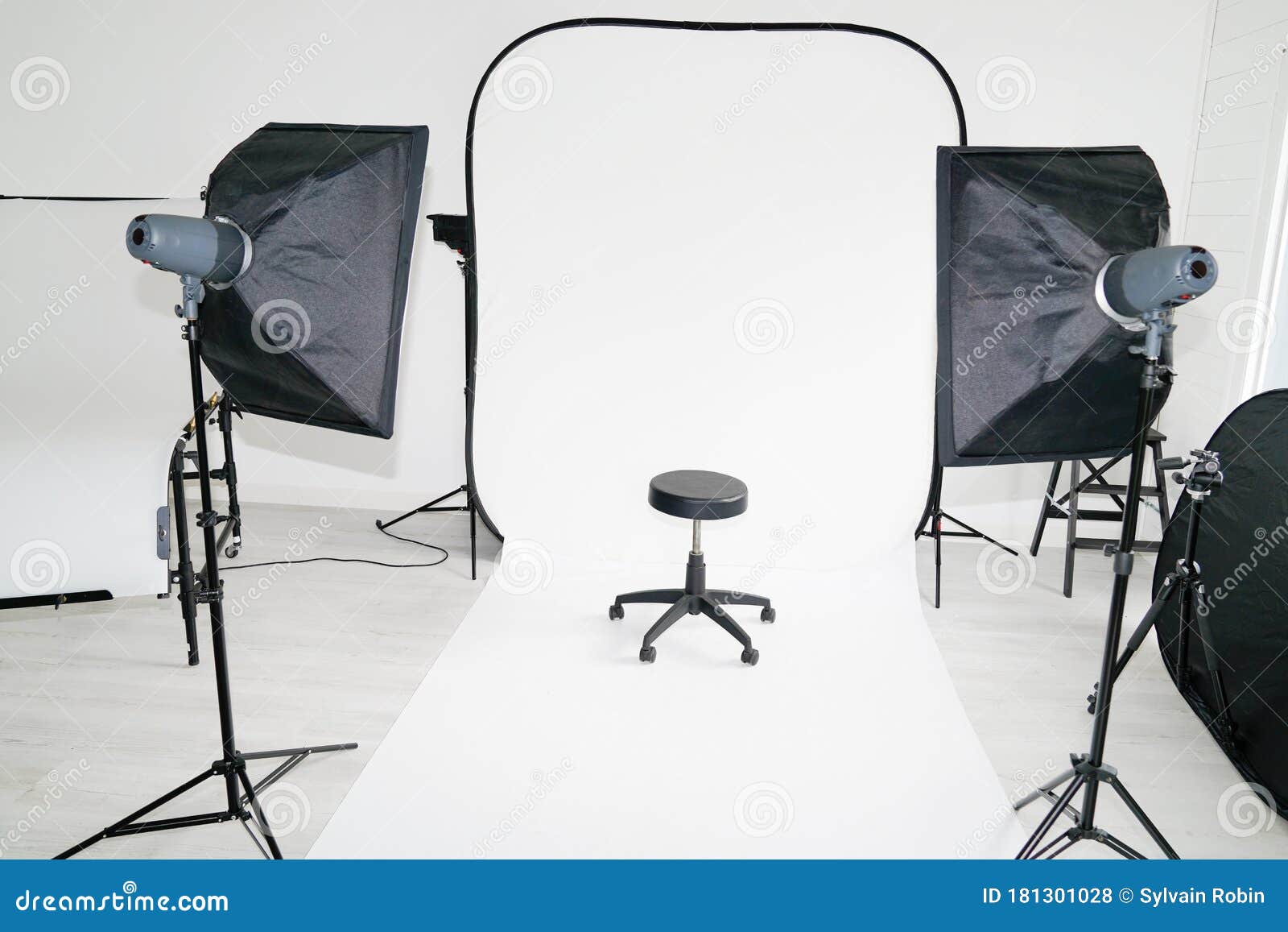 Modern Photo Studio Room Interior for Shooting Models with Professional ...