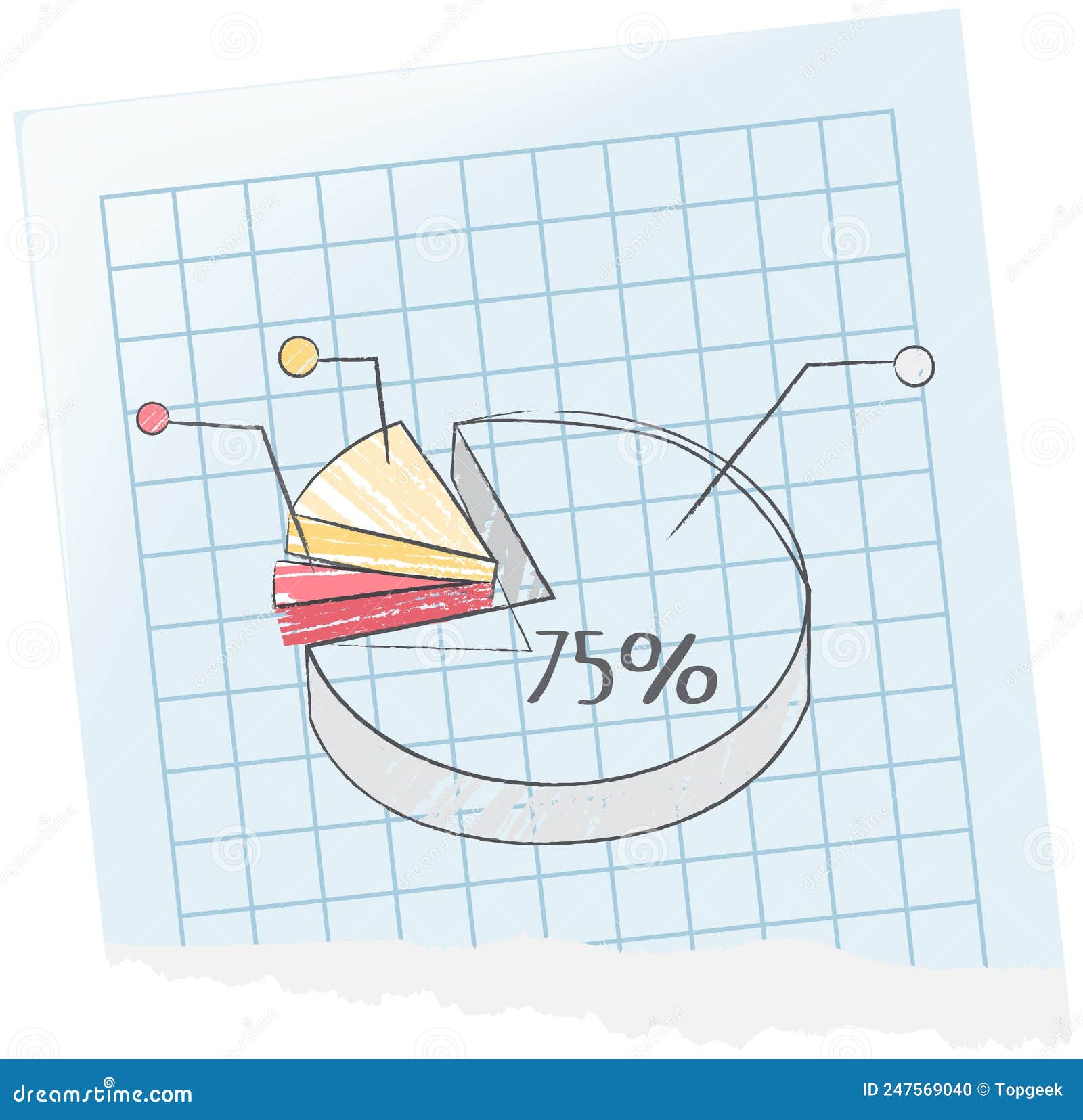 Modern Pie Chart Infographic Elements, Round Graphs Divided into ...