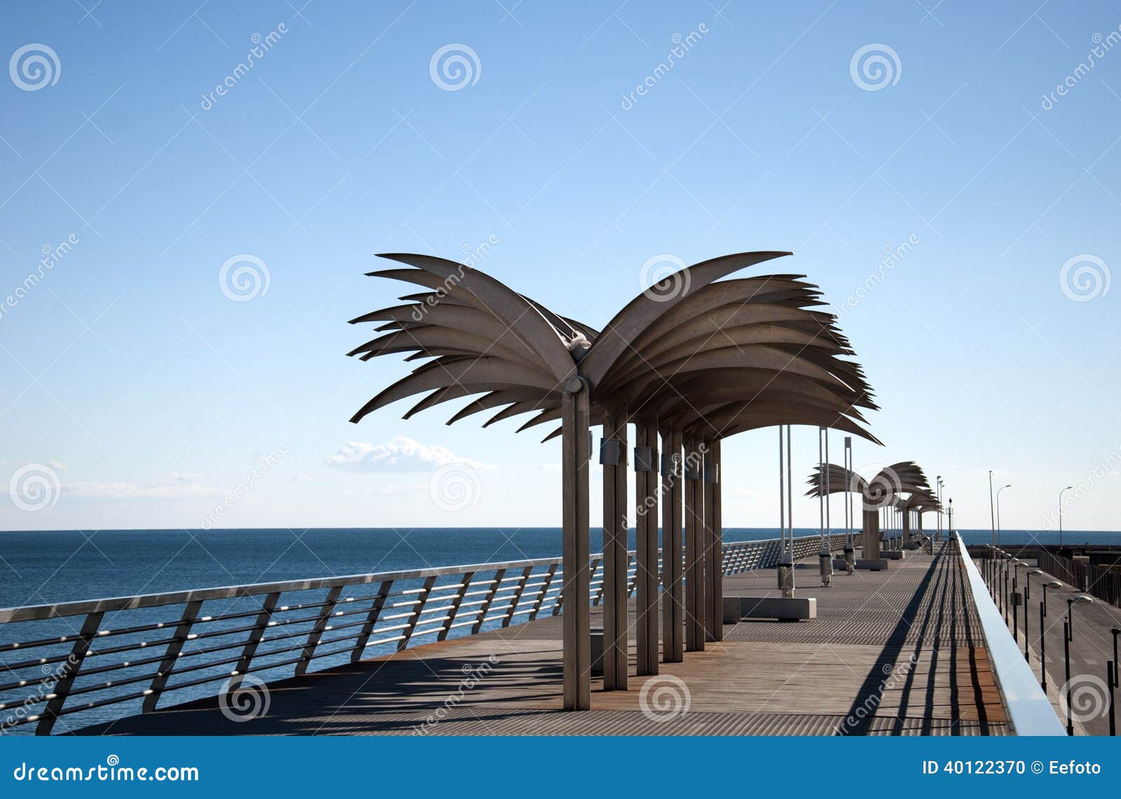 Modern Pier stock photo. Image of alicante, summer, beach - 40122370