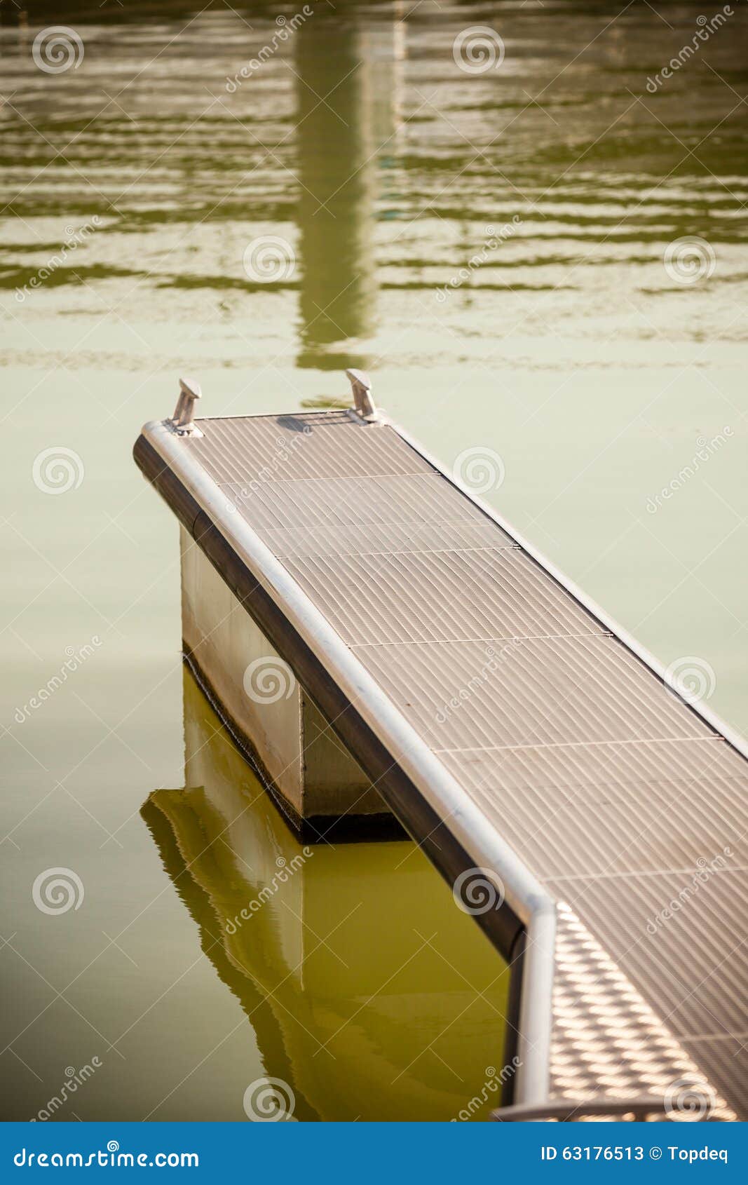 Modern Pier in the water stock image. Image of modern - 63176513
