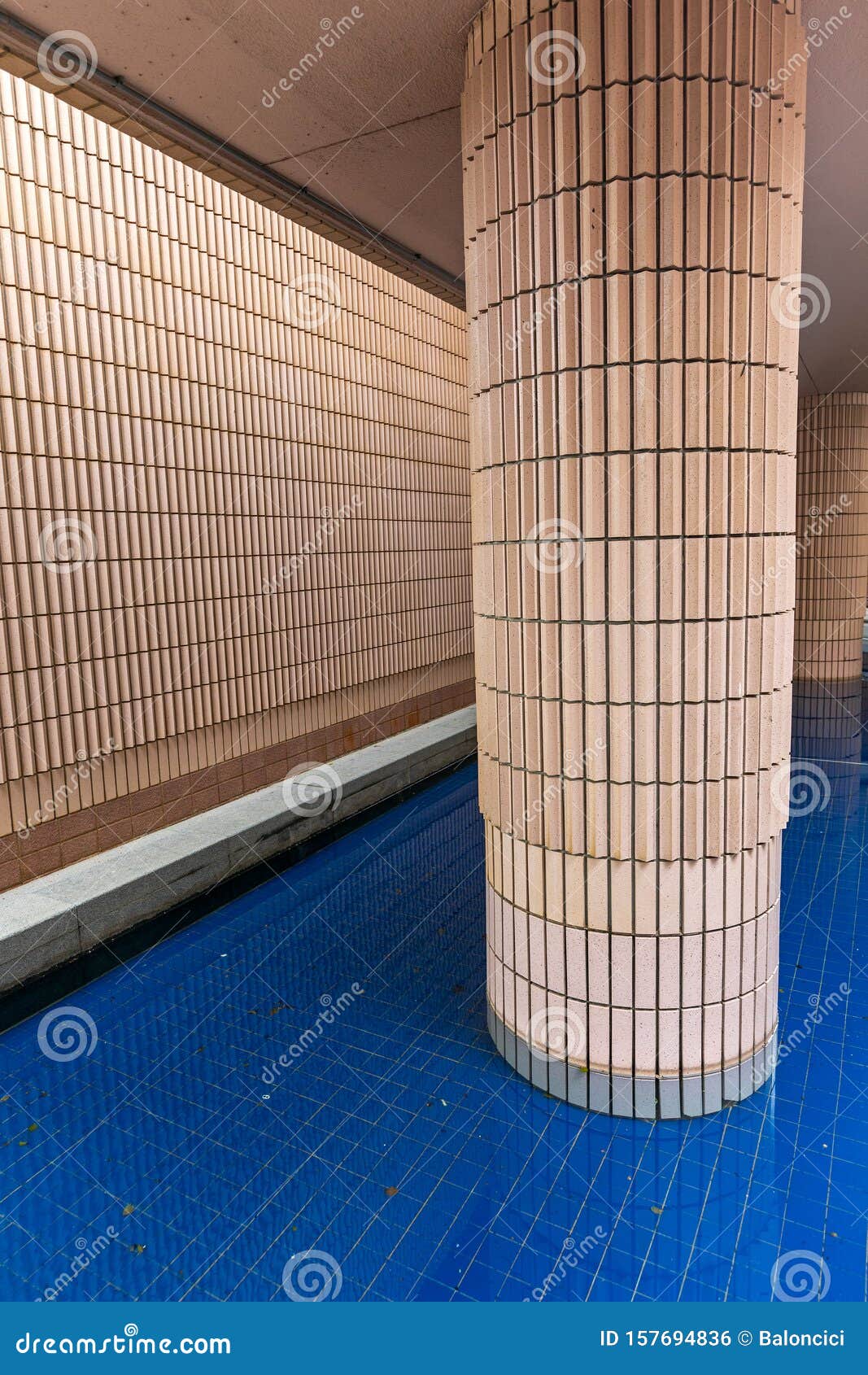 Modern Pillar stock photo. Image of water, china, column - 157694836