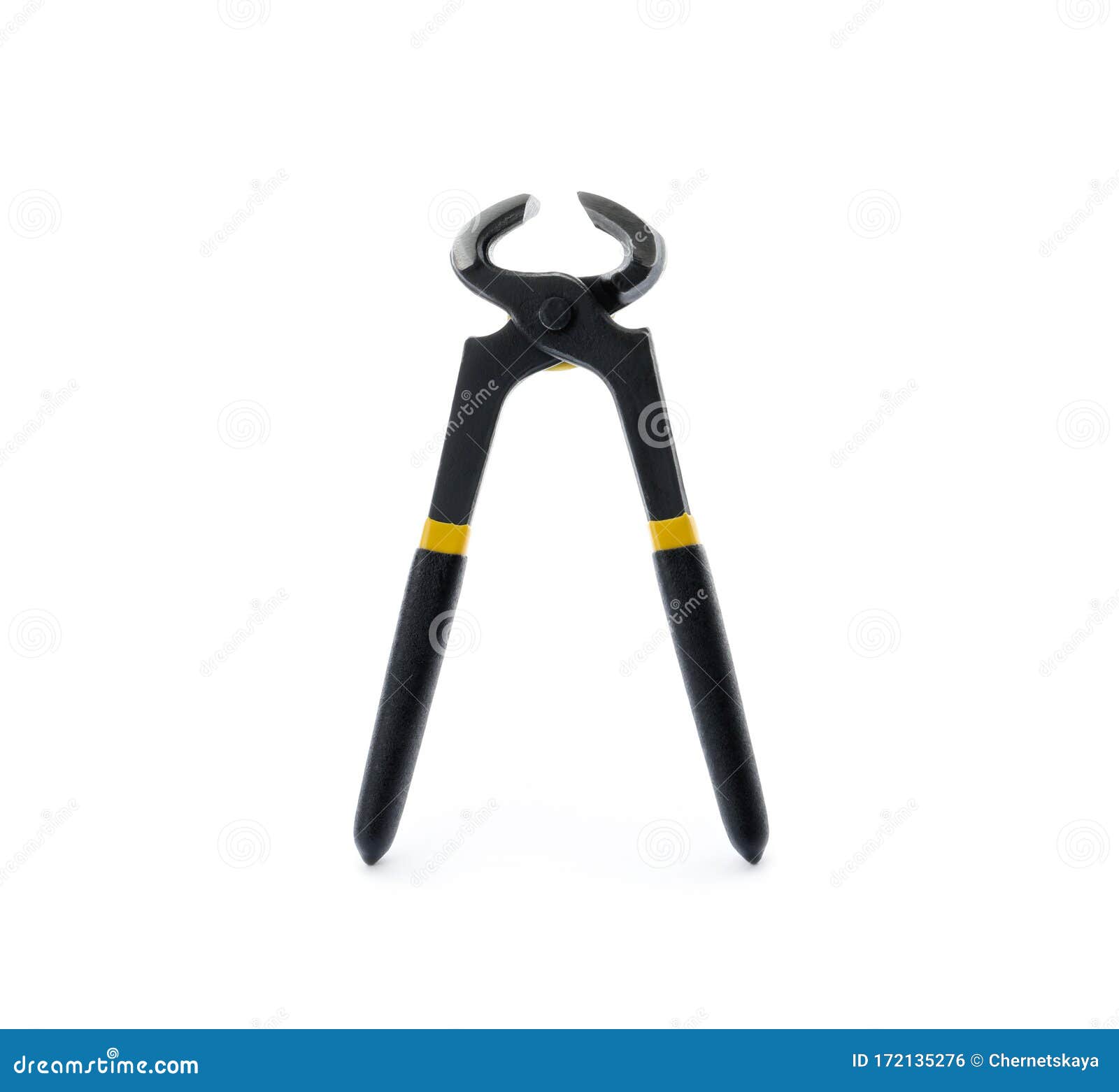 Modern Pincers Isolated. Carpenter`s Tool Stock Photo - Image of metal ...