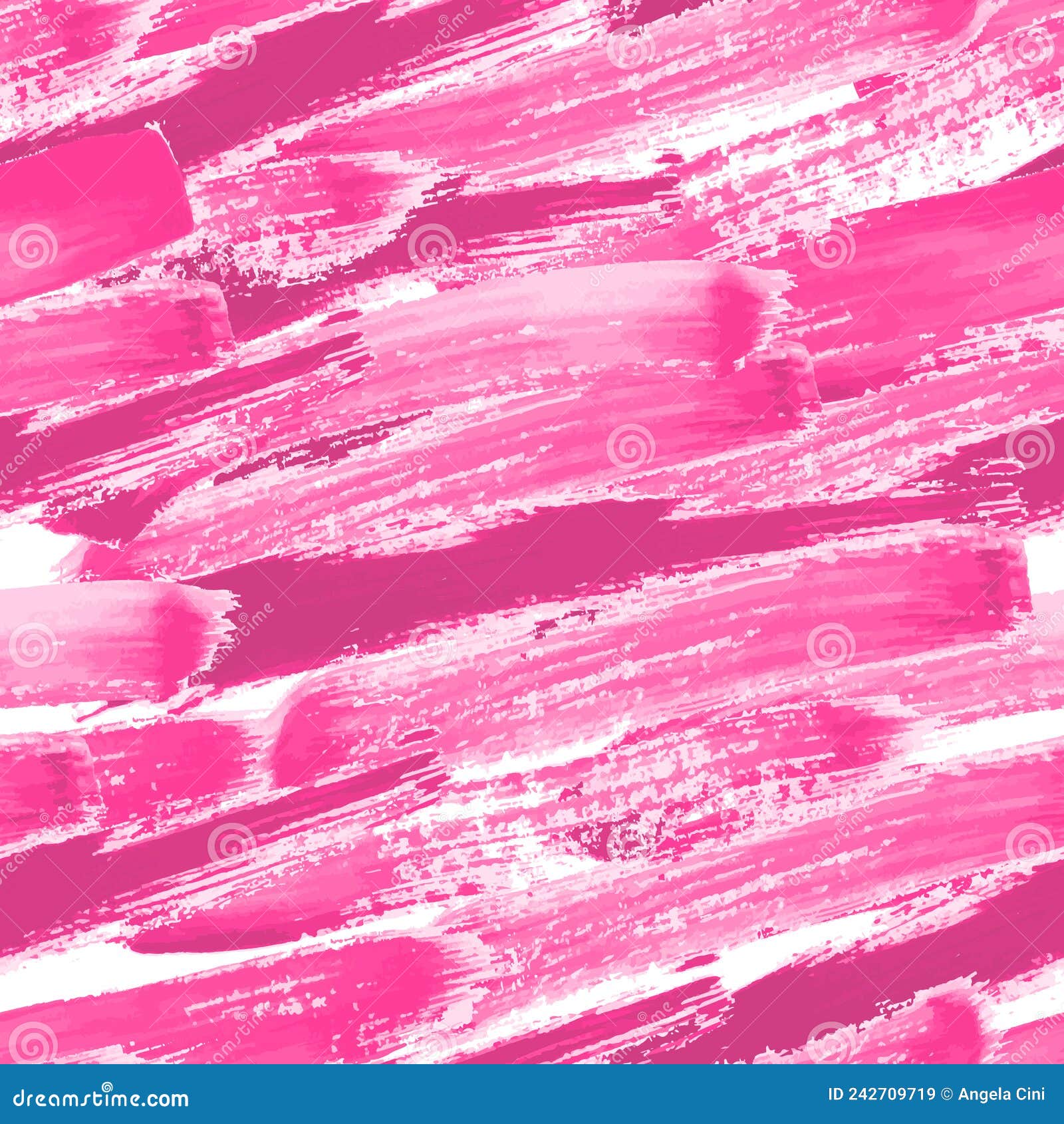 Modern Pink Brush Strokes Seamless Pattern Design Stock Vector ...