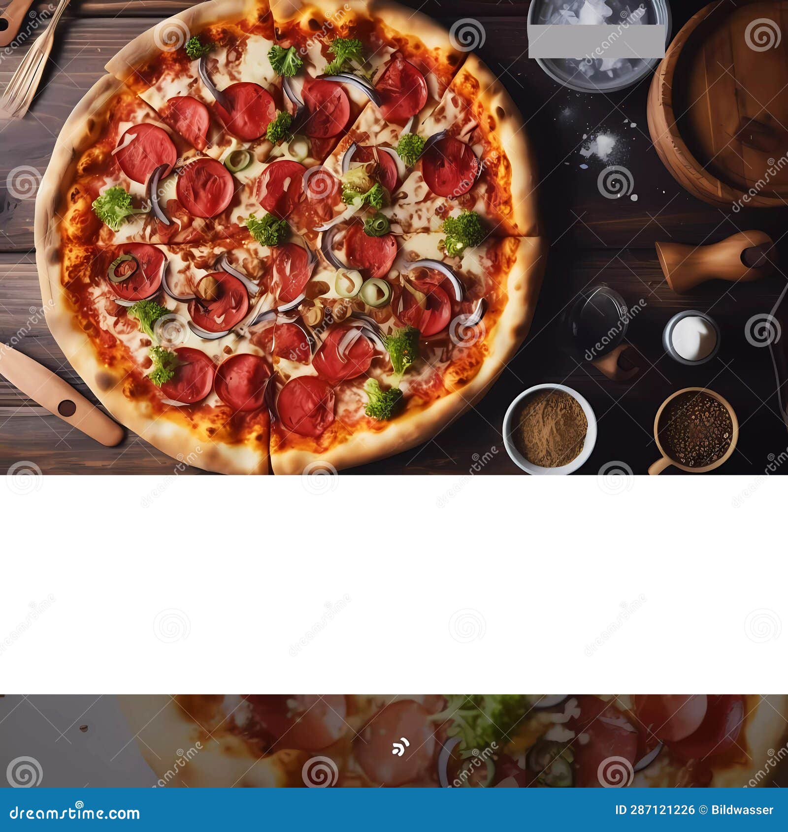 Modern Pizza Restaurant Website Template. Generative Ai Design Concept ...