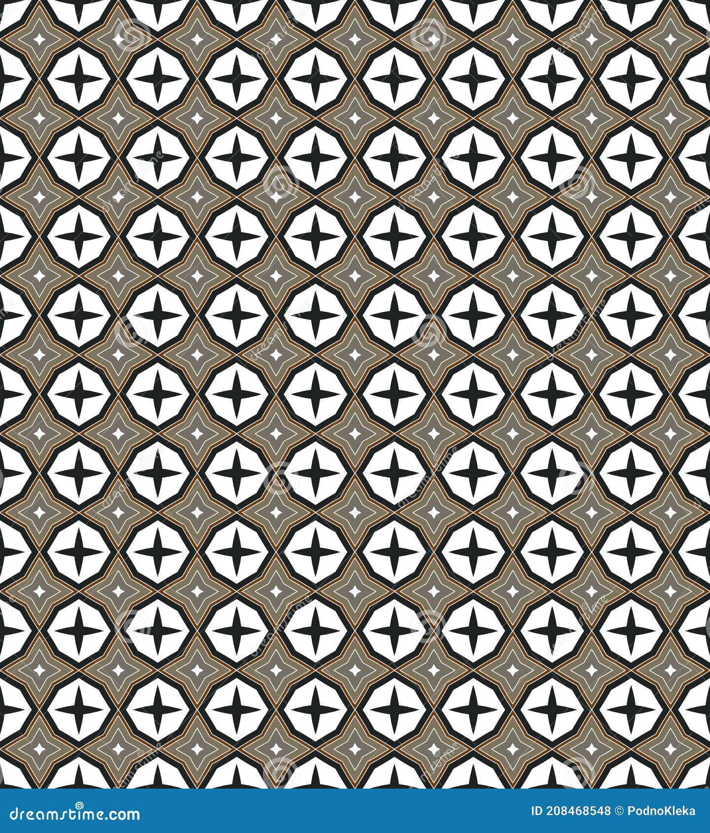 Modern Plaid Geometric Star Grid Pattern.Seamless Texture in Luxury ...