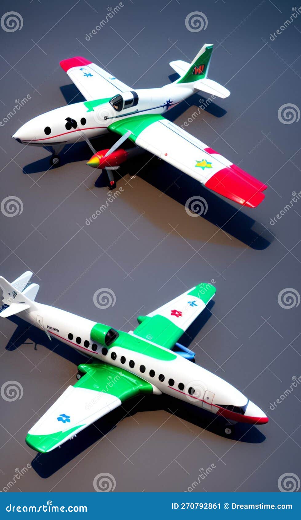 Modern plane artwork stock illustration. Illustration of green - 270792861