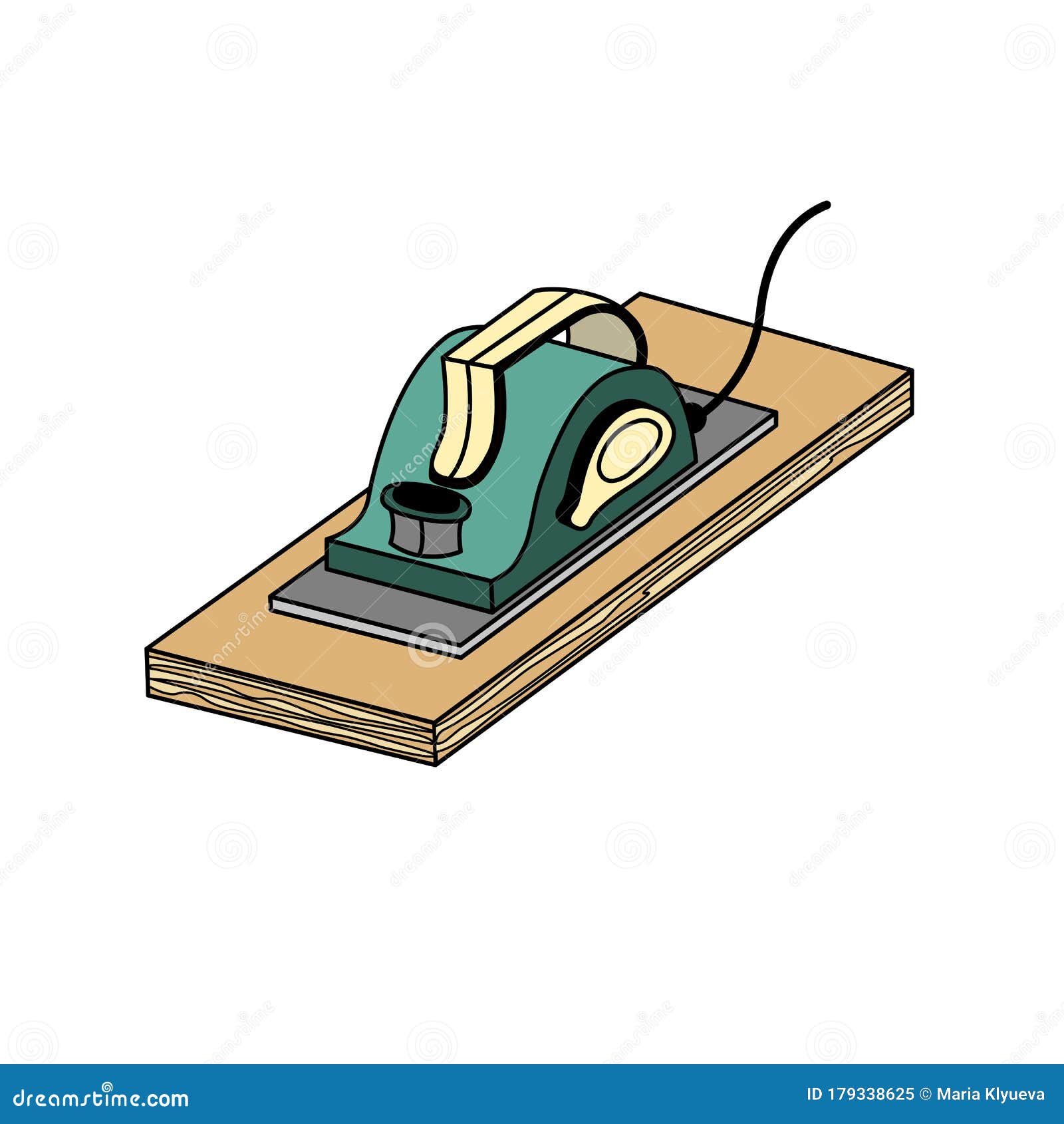 Modern Planer for Carpentry. Cartoon Vector Style Stock Vector ...