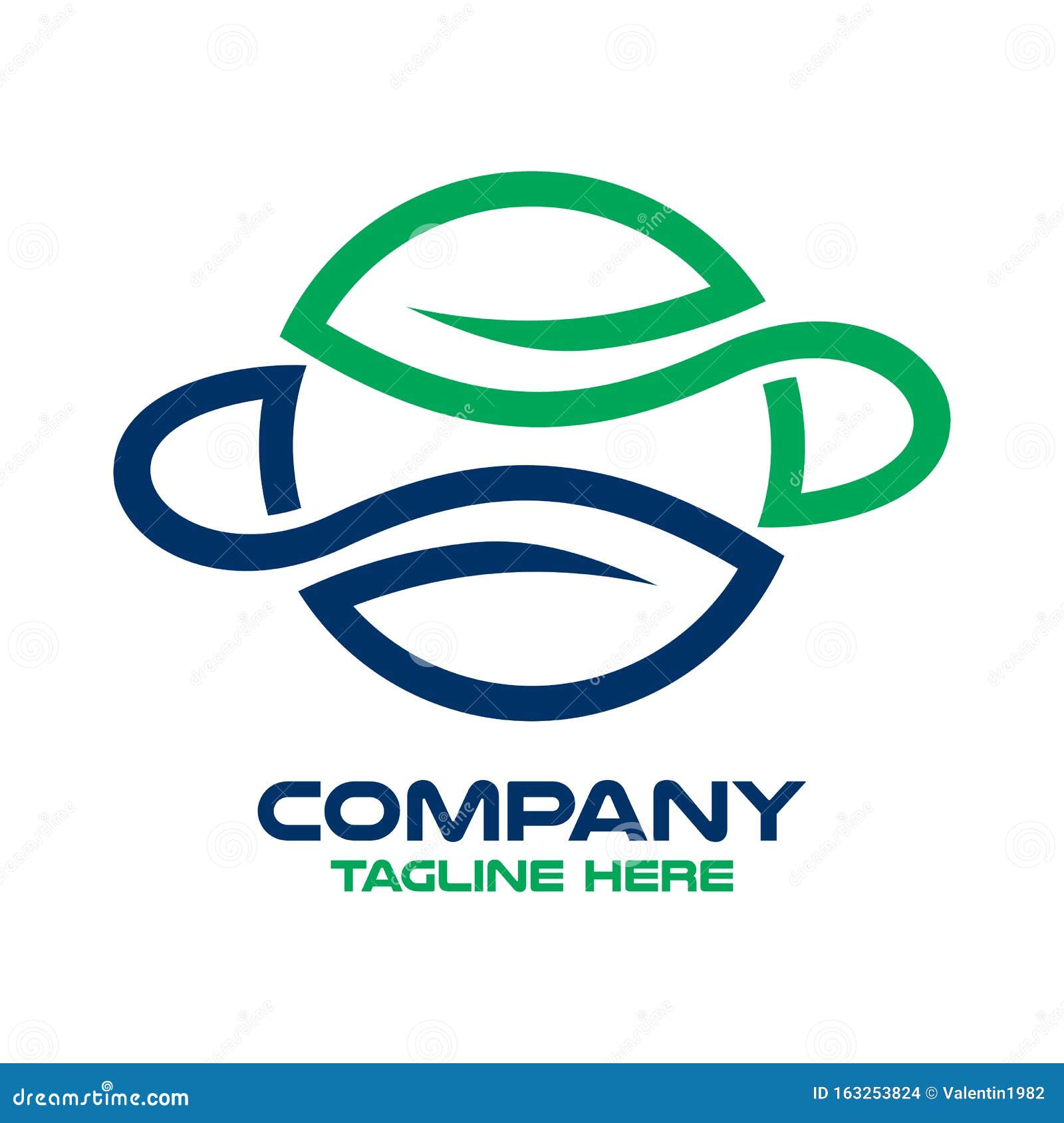 Modern Planet Earth and a Leaf of Nature Logo. Stock Vector ...