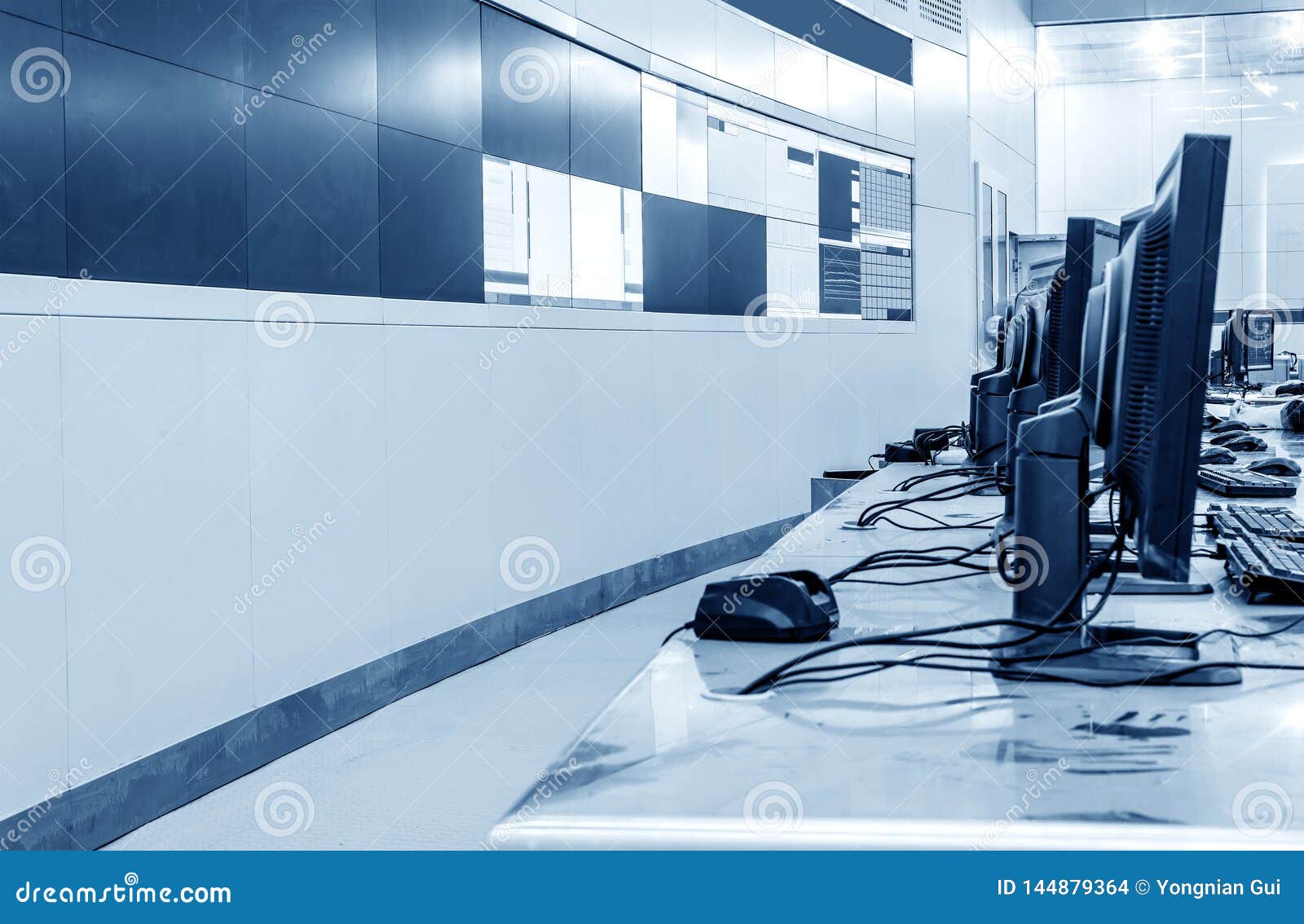 Modern plant control room stock photo. Image of station - 144879364