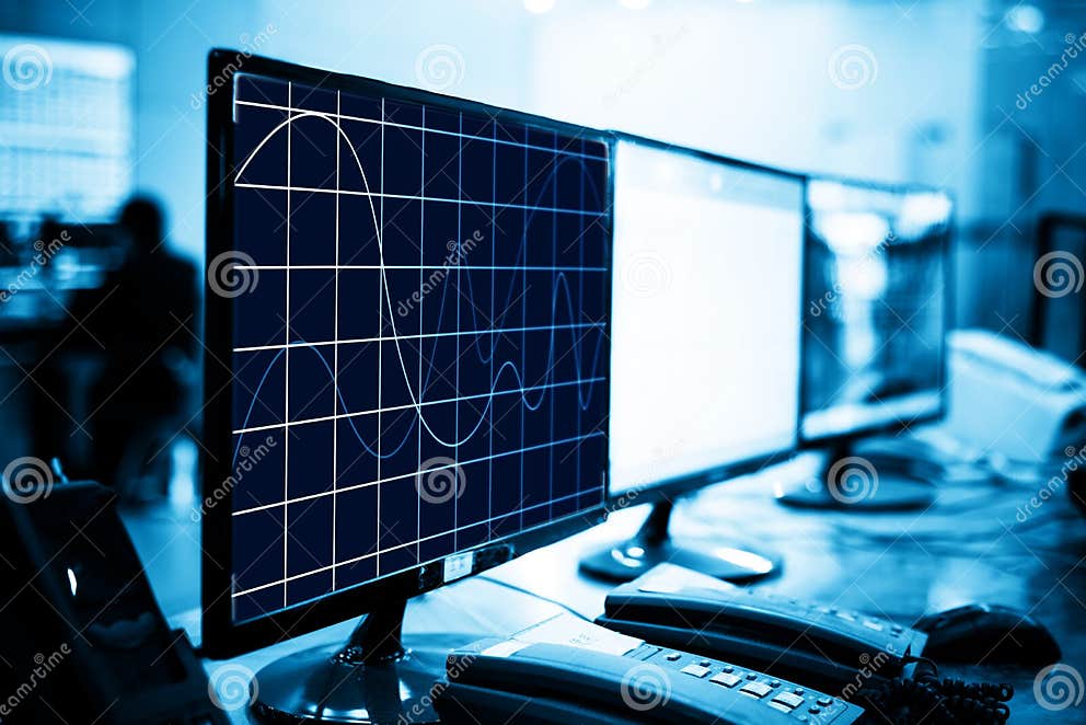 Modern plant control room stock image. Image of technology - 31800883