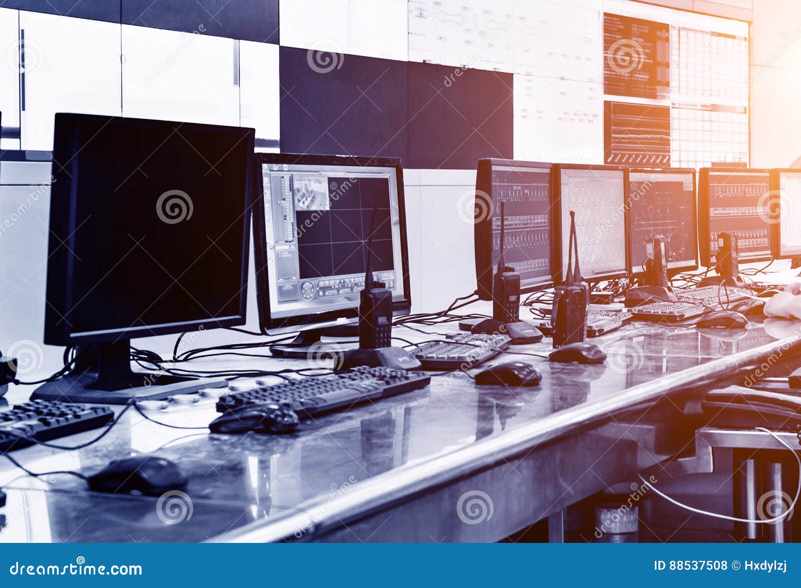 Modern plant control room stock photo. Image of mouse - 88537508
