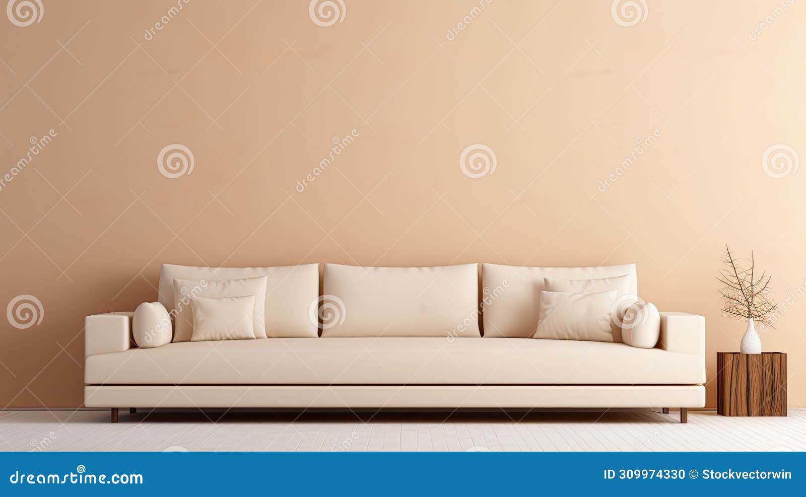 Modern Platform Biege Background Stock Illustration - Illustration of ...