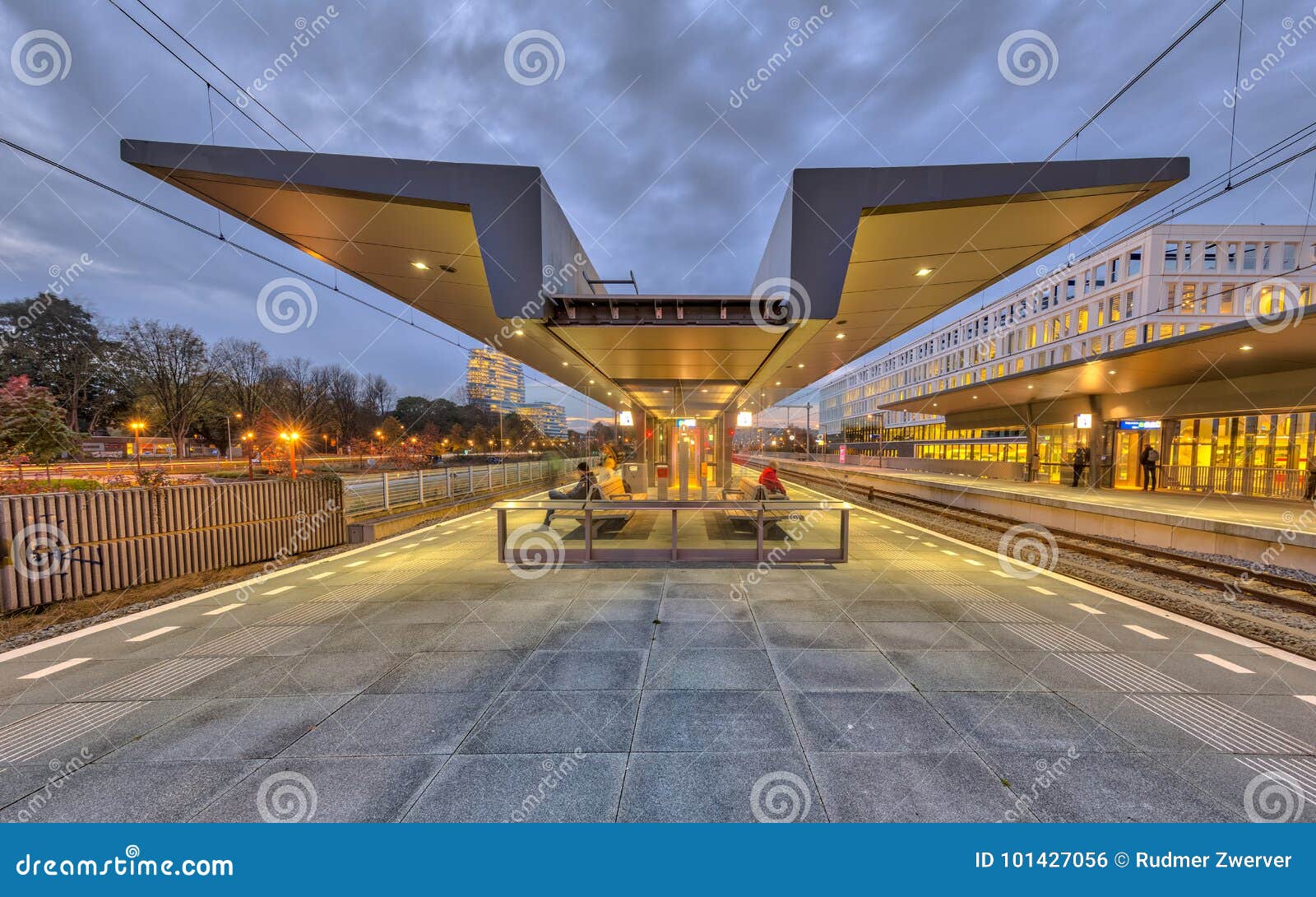 Modern Platform Train Station Stock Photo - Image of departure, line ...