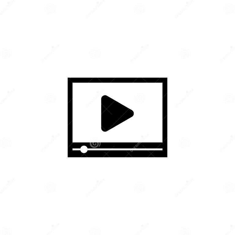 Modern Play Button Icon for Media Player Interface. Ideal for Web and ...