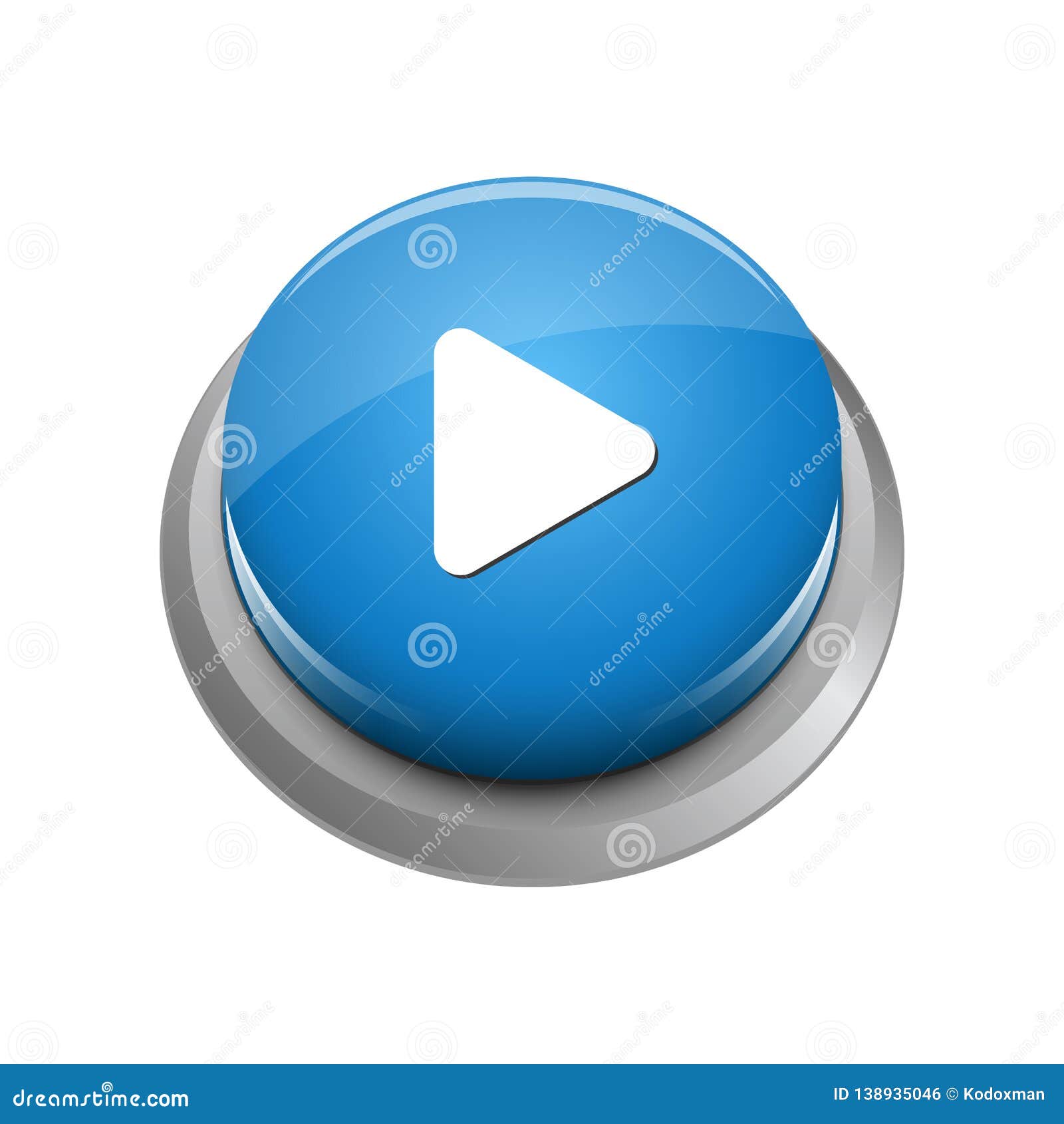 Modern Play Icon Button Logo Stock Vector - Illustration of round, play ...