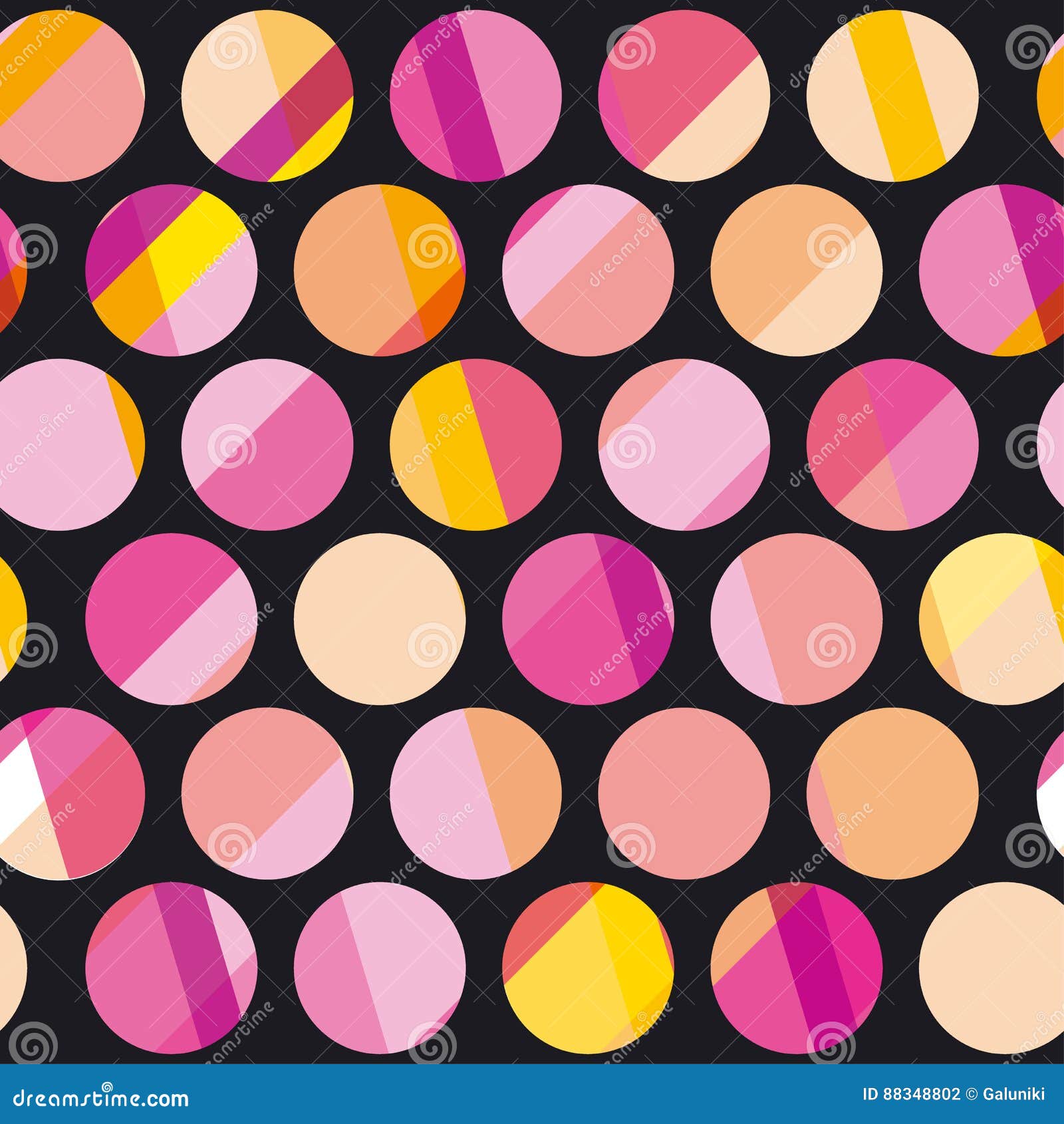 Modern Polka Dot Seamless Pattern, Stock Vector - Illustration of ...