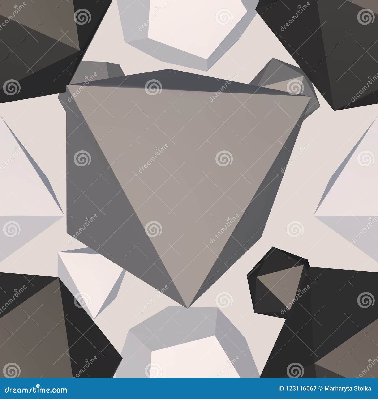 Modern Polygon Structure Decoration. Stock Vector - Illustration of ...
