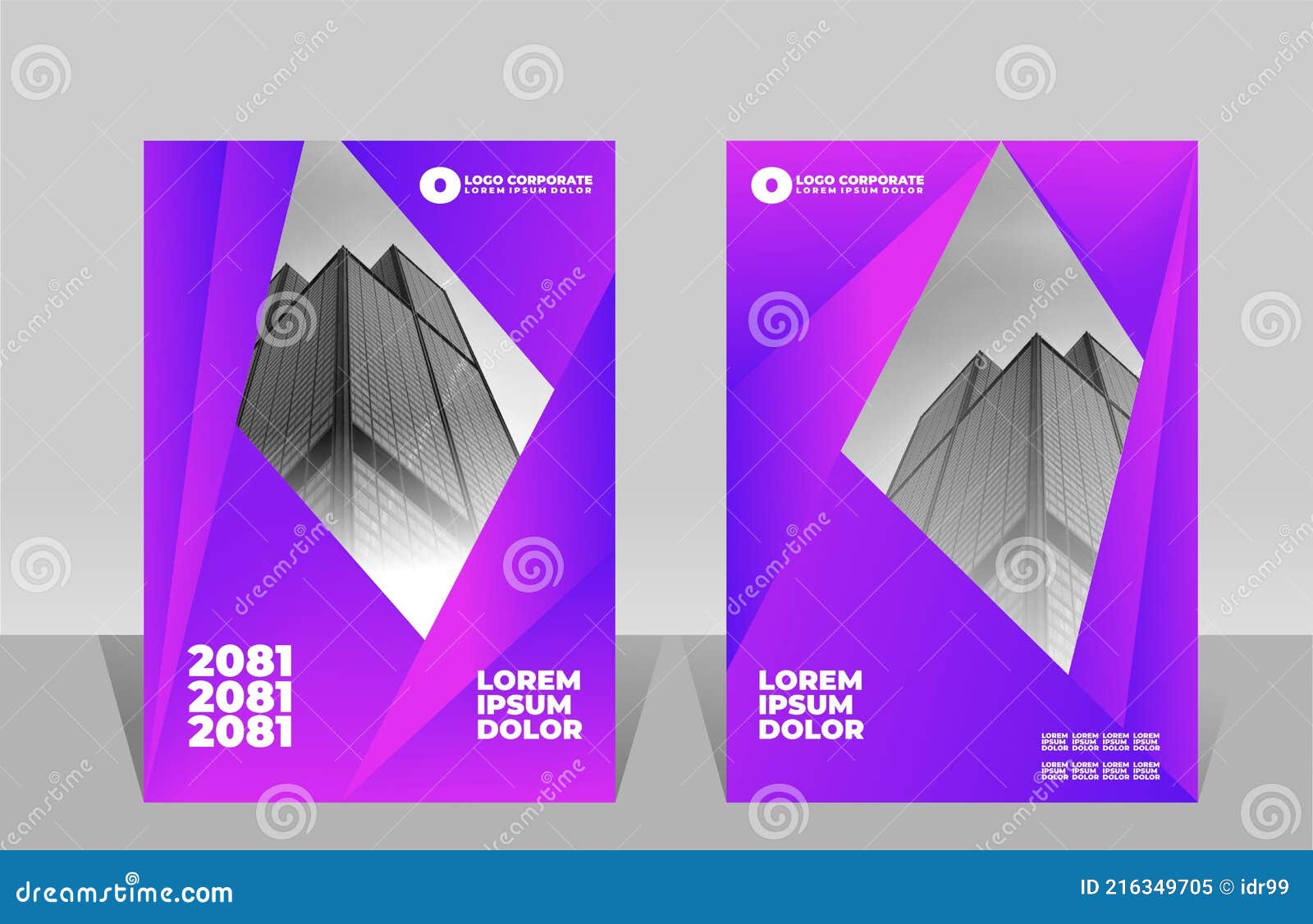 Modern Polygonal Book Cover Corporate Design Stock Illustration ...