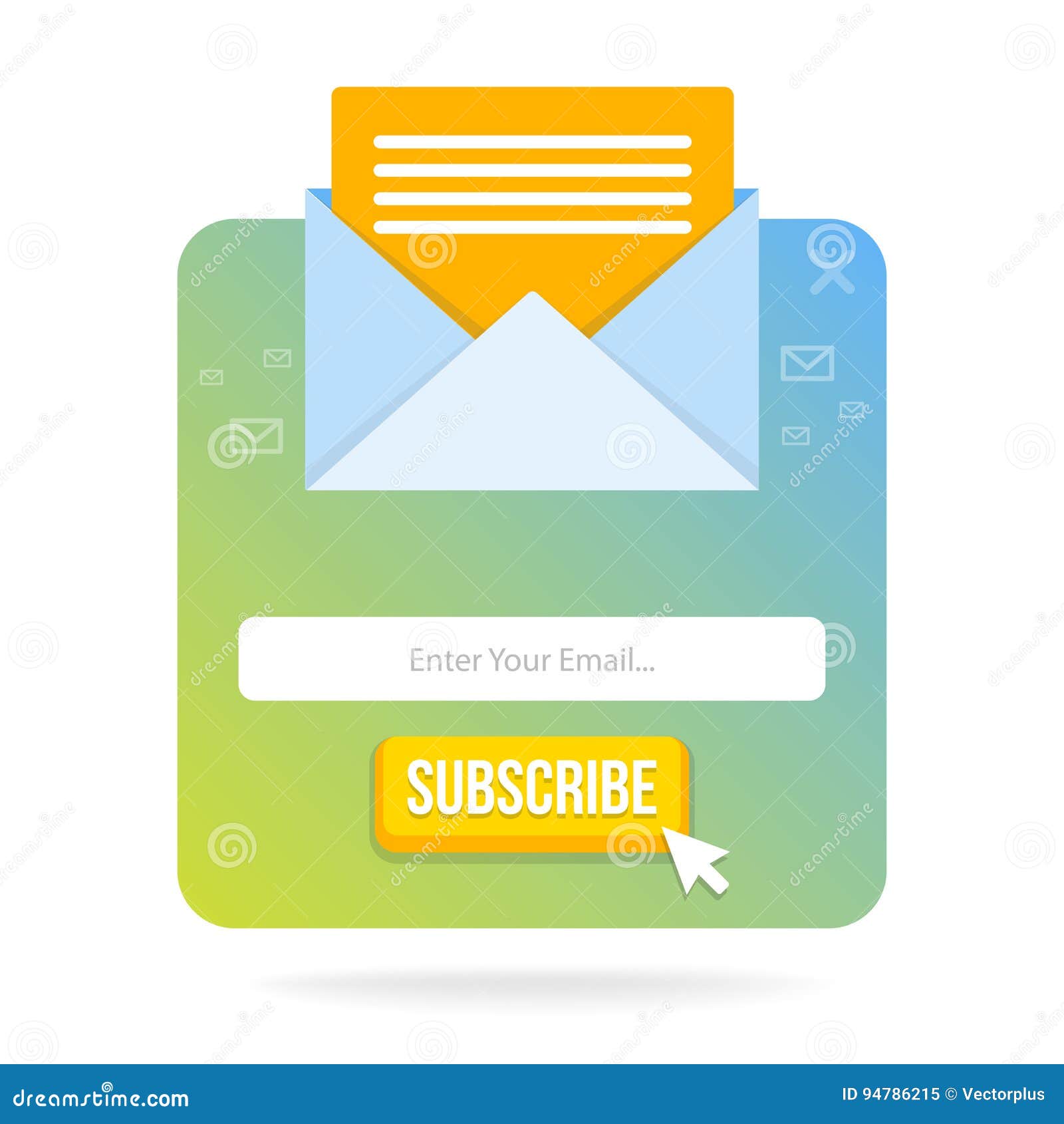 Modern Subscribe Button Vector Illustration For Channel Subscriptions ...