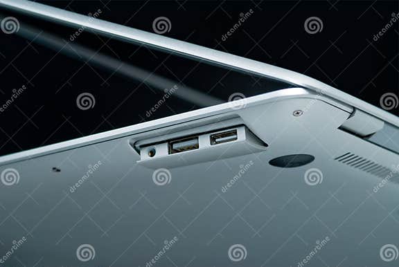 Modern portable computer stock photo. Image of work, background - 10005660