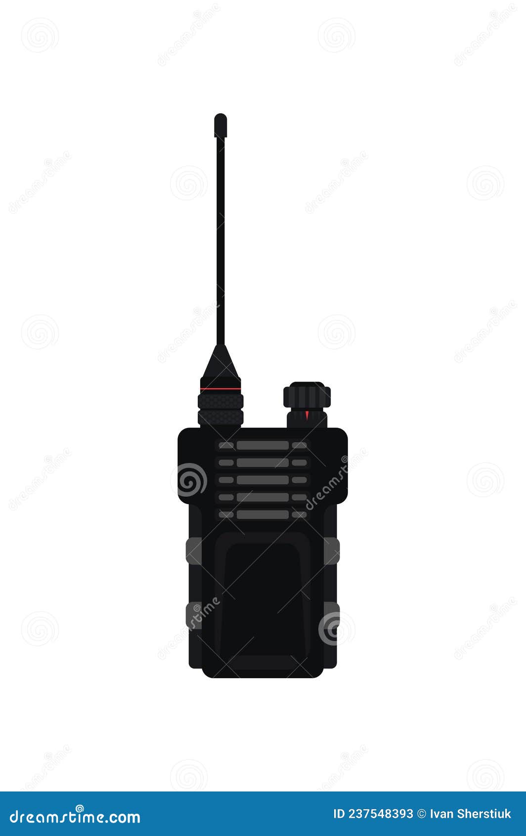 Modern Portable Handheld Radio Device. Vector Stock Vector ...