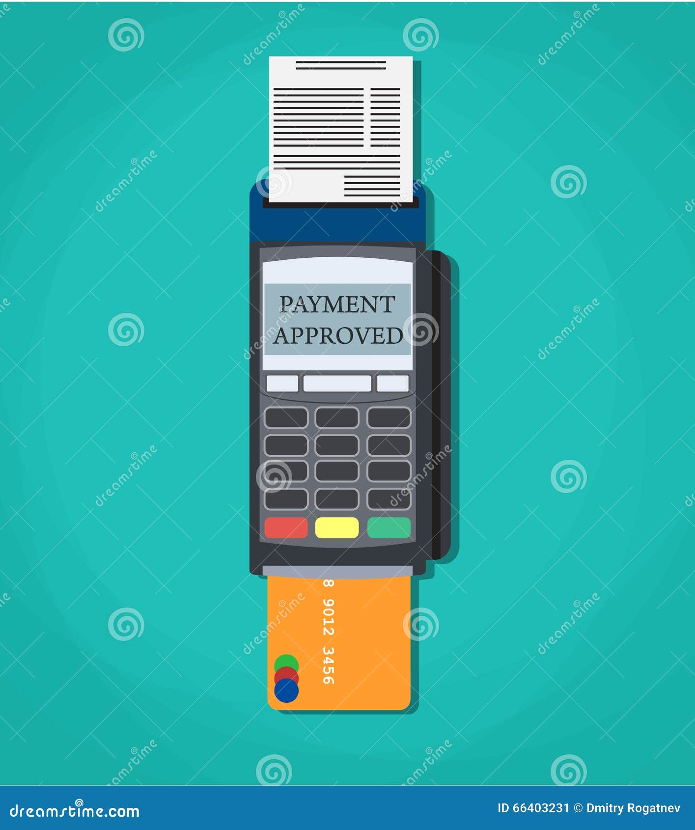 Modern POS Payment Terminal Stock Vector - Illustration of machine ...